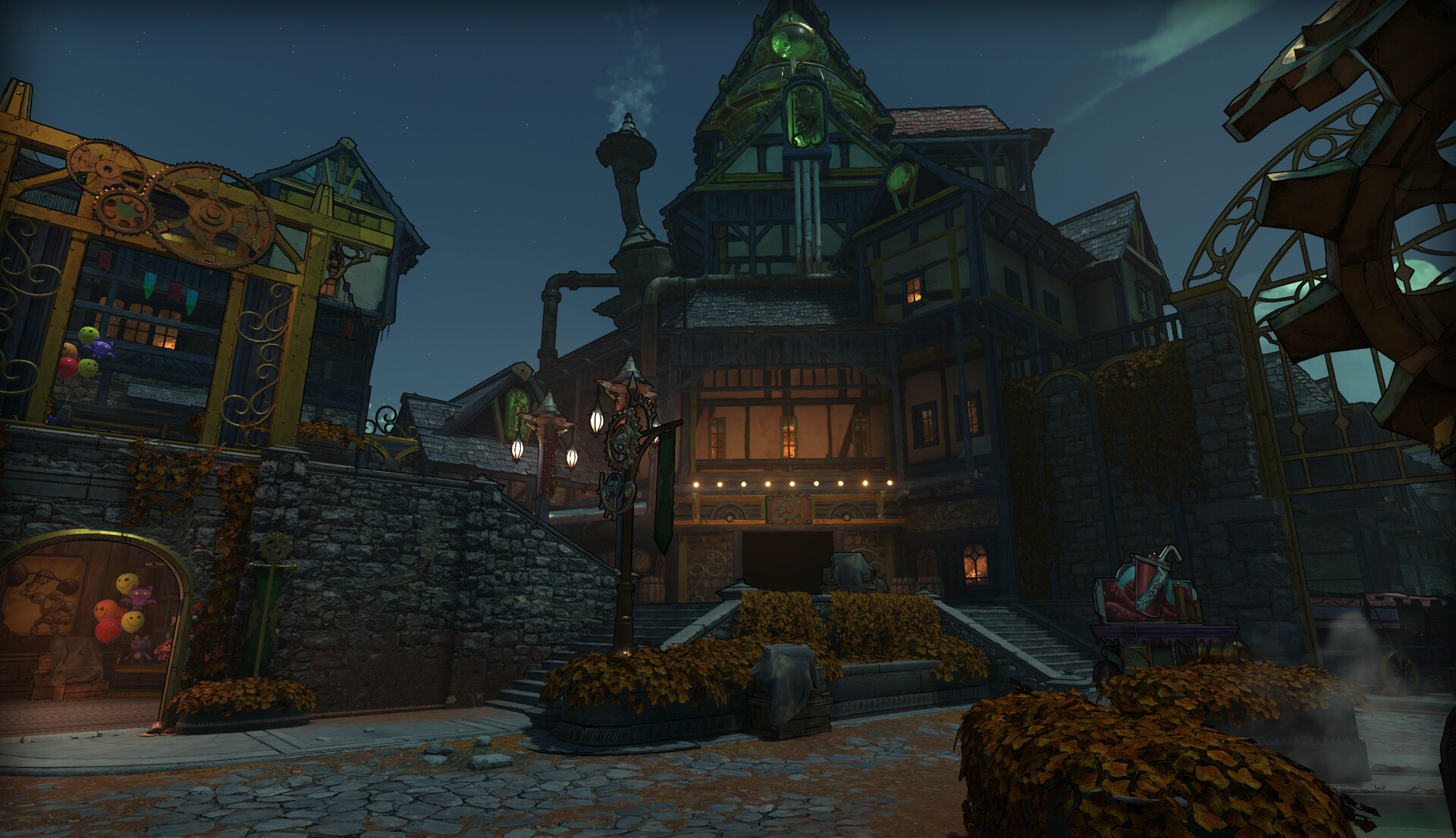 Art of Matthew Wood - Tiny Tina Level Art - Cog Work Plaza Battle Map ...