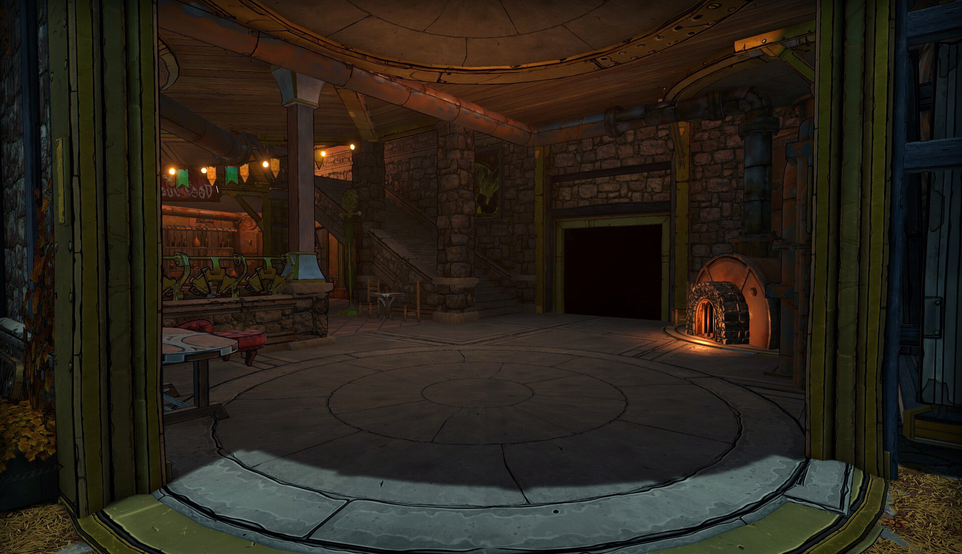 Art of Matthew Wood - Tiny Tina Level Art - Cog Work Plaza Battle Map ...