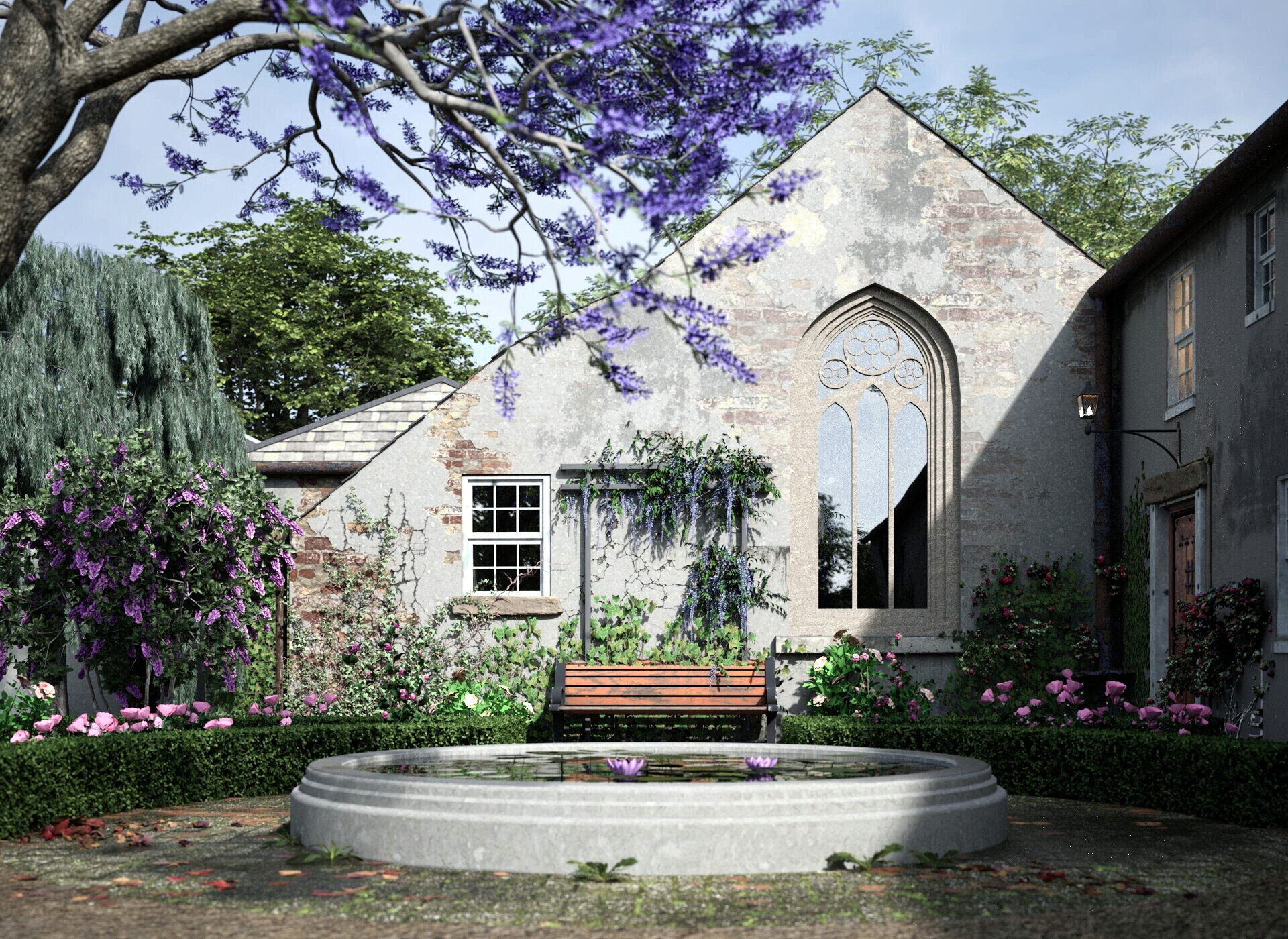 ArtStation - Church Garden