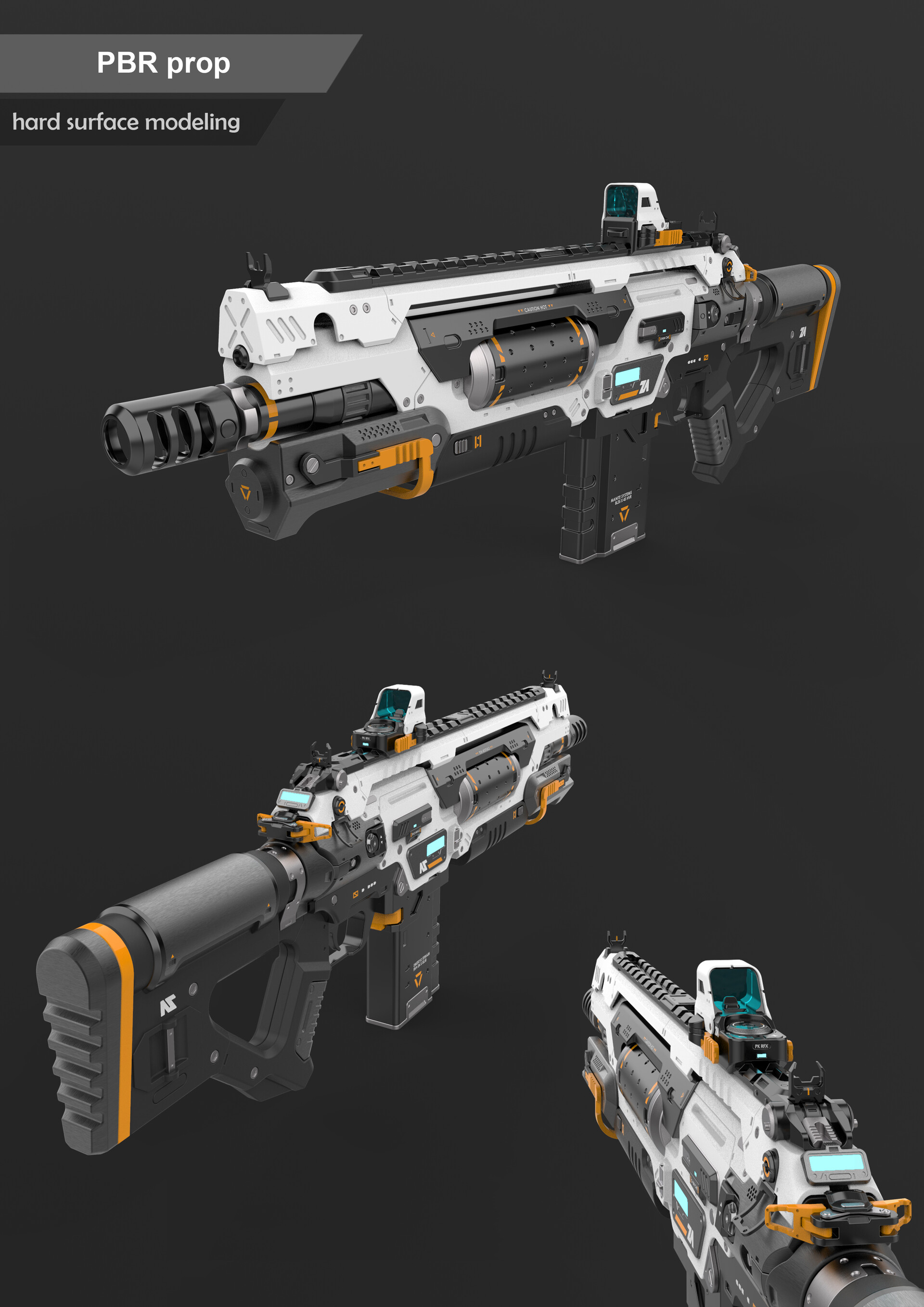 ArtStation - hard-surface weapon