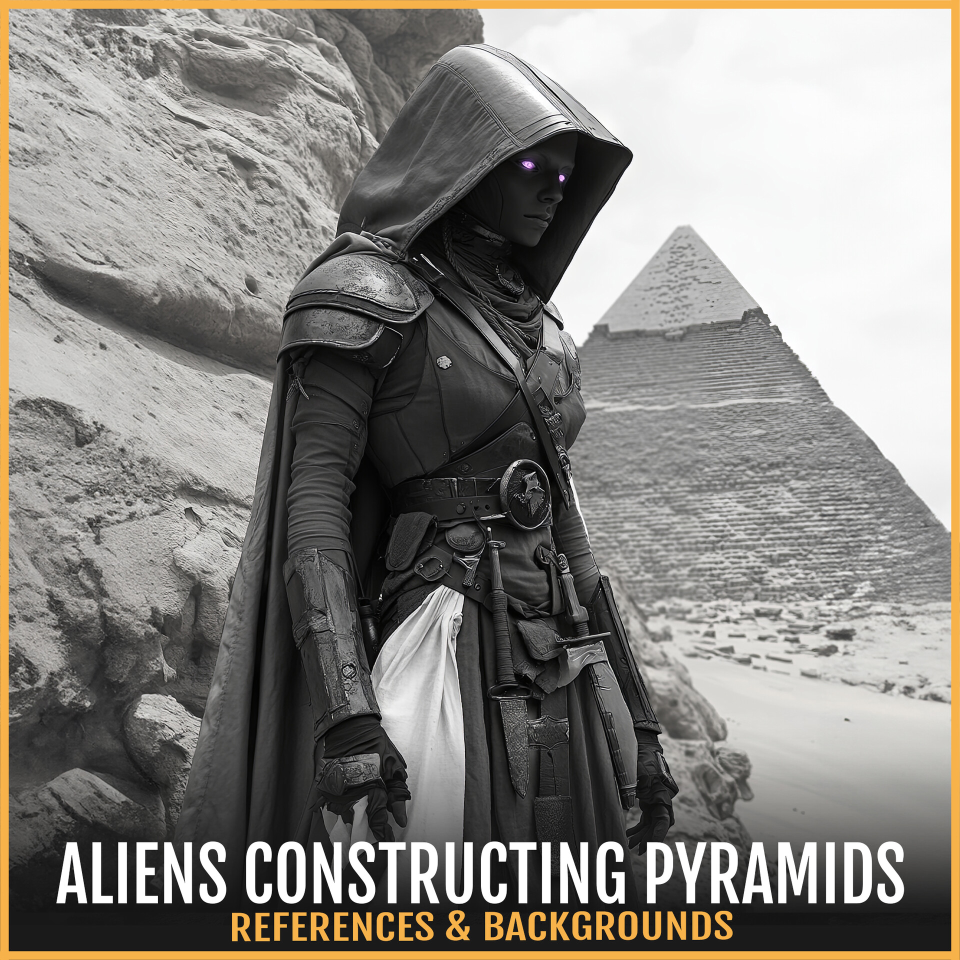ArtStation - 606 Aliens Constructing Pyramids