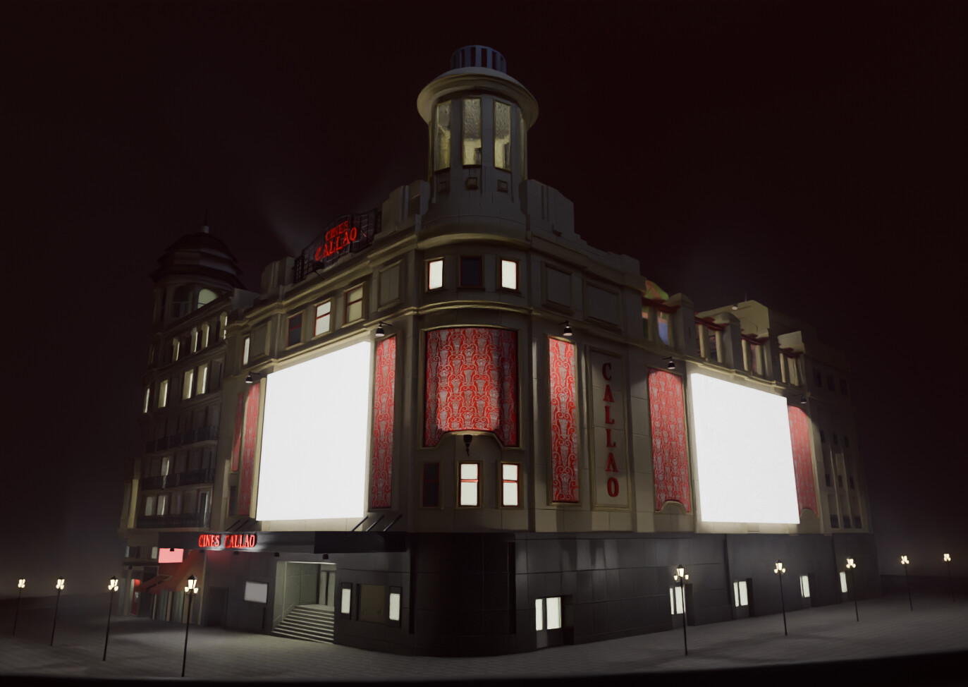 ArtStation - Real-Scale Model of Callao Cinemas