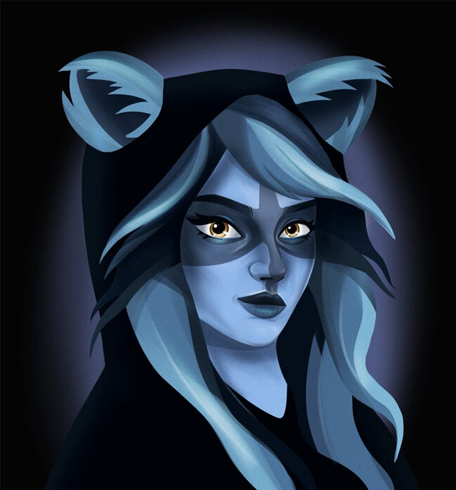 ArtStation - Blue Raccoon