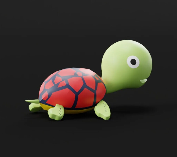 ArtStation - Cartoon Turtle Lowpoly NFT/Model