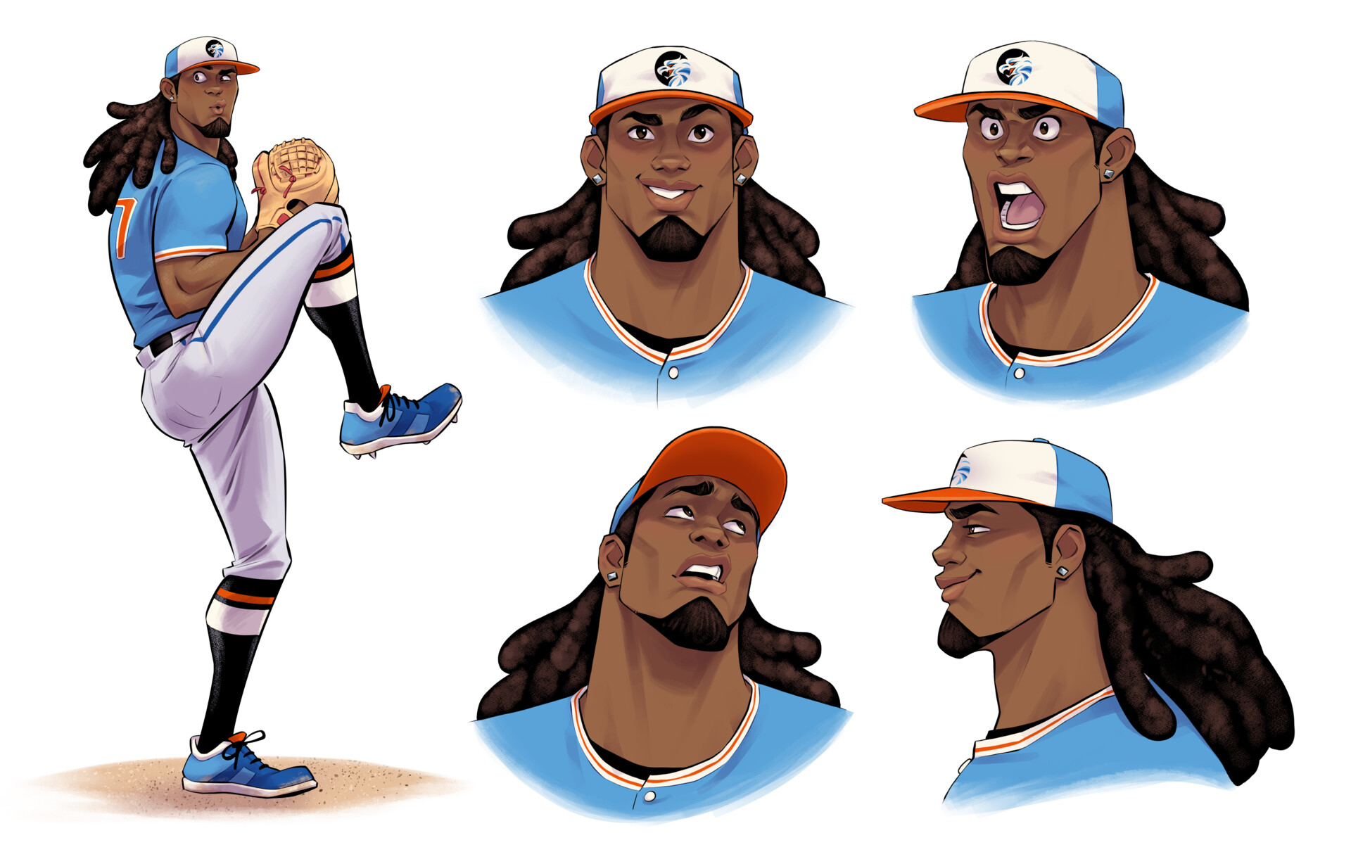 ArtStation - Baseball Pitcher, Dex Cruz