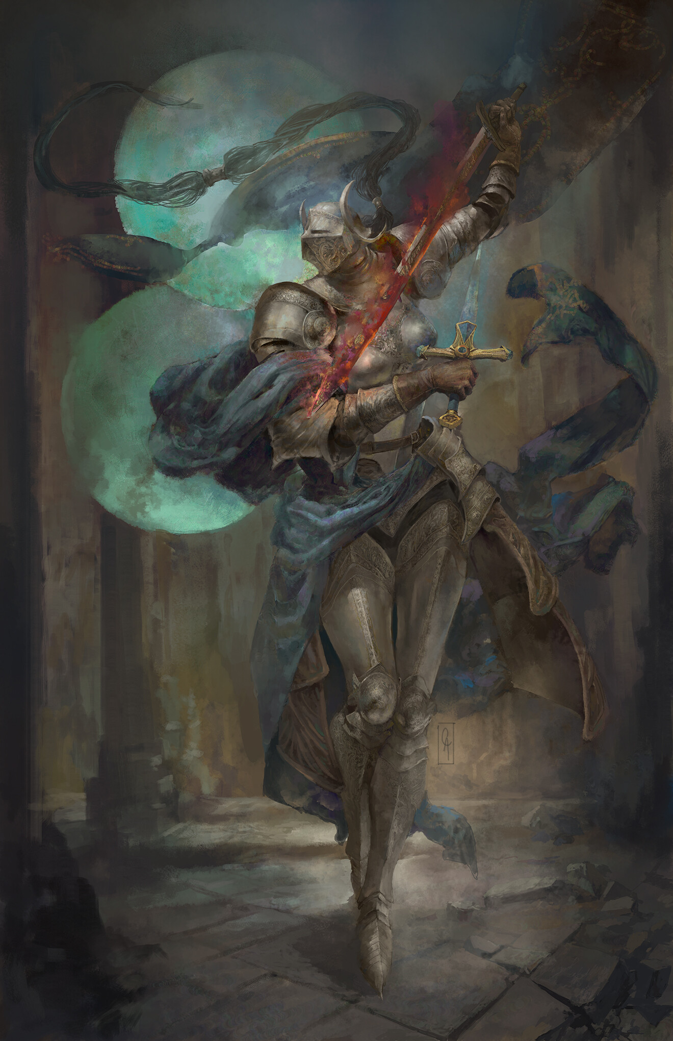 ArtStation - Rellana Twin Moon Knight