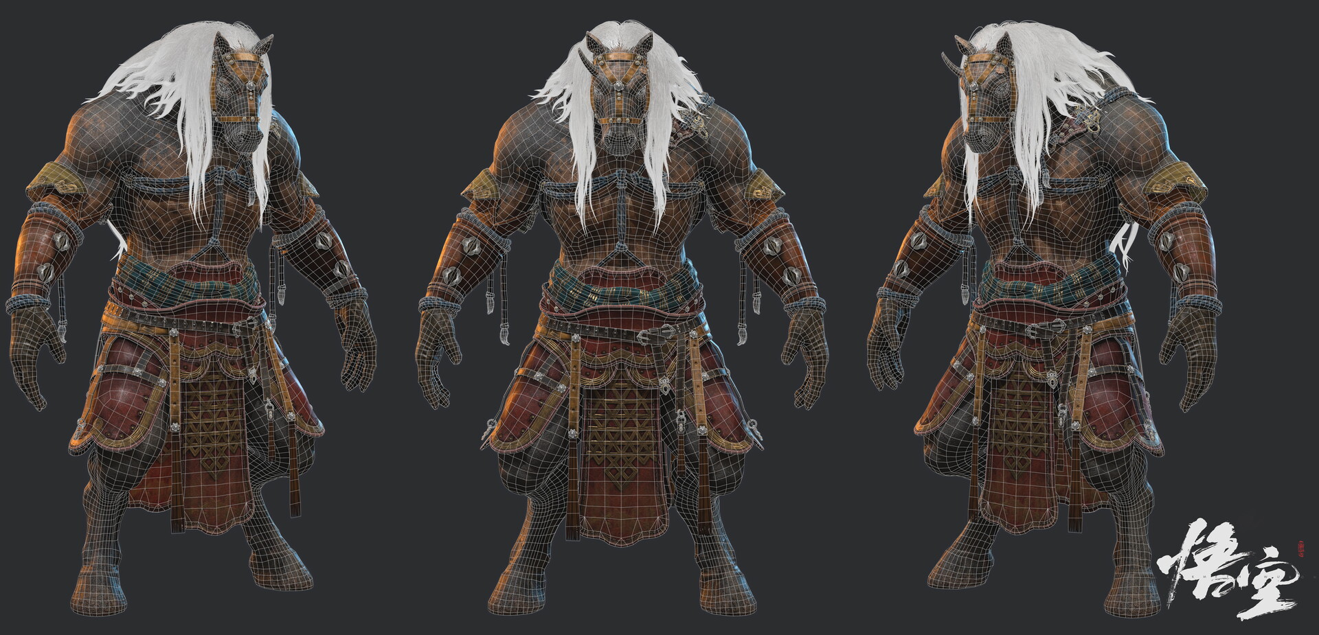 huan gugu - wukong Character Modeling——马哥