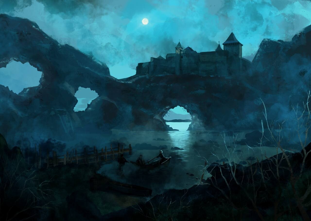 ArtStation - Night castle