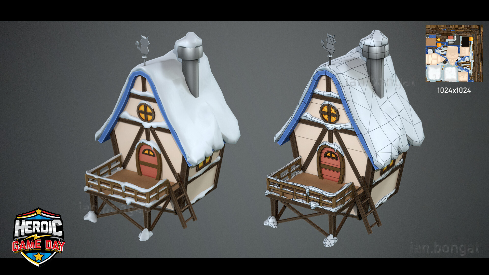 ArtStation - Low Poly Modeling - HL Houses