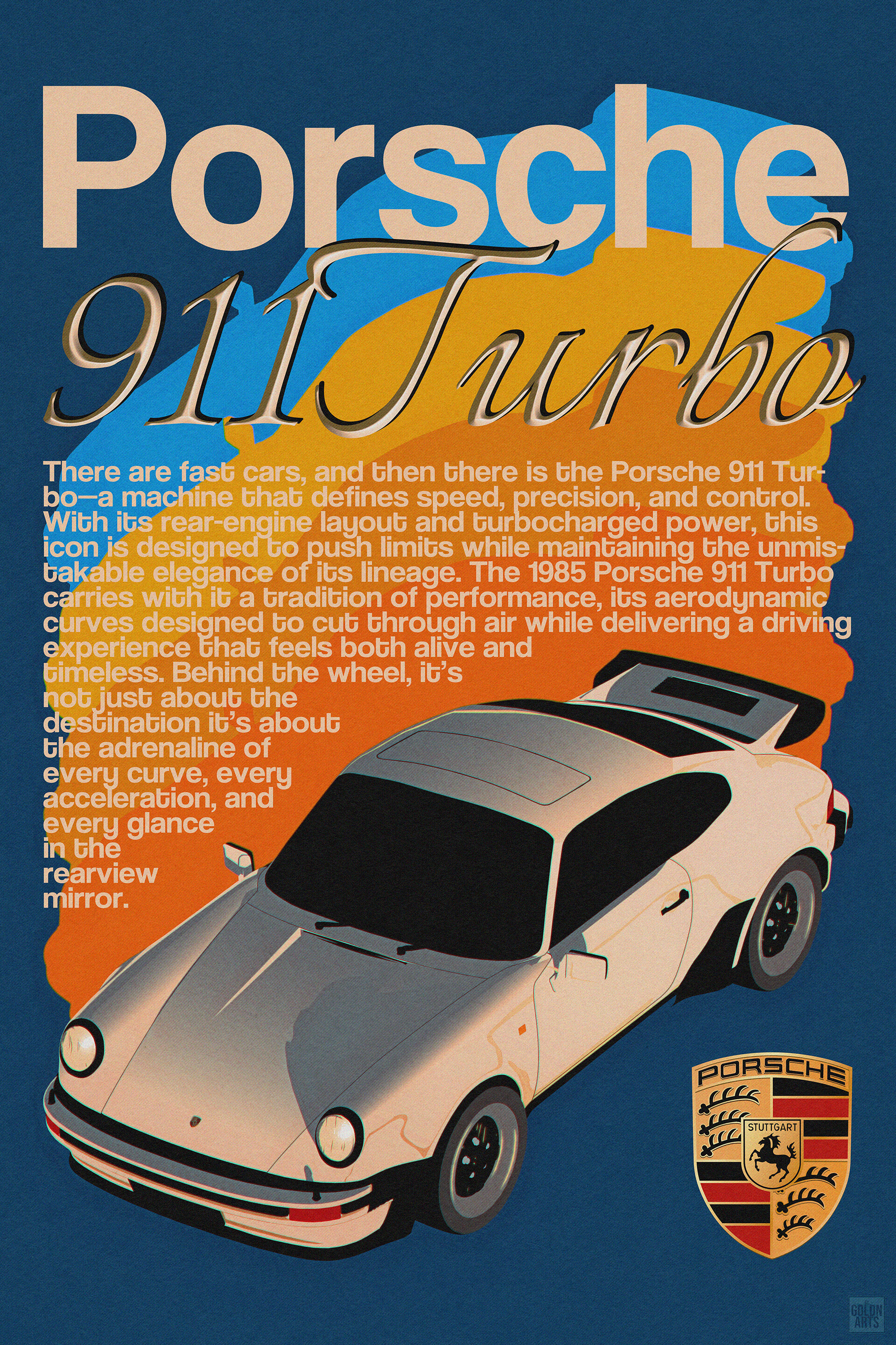 ArtStation - Retro 911 poster