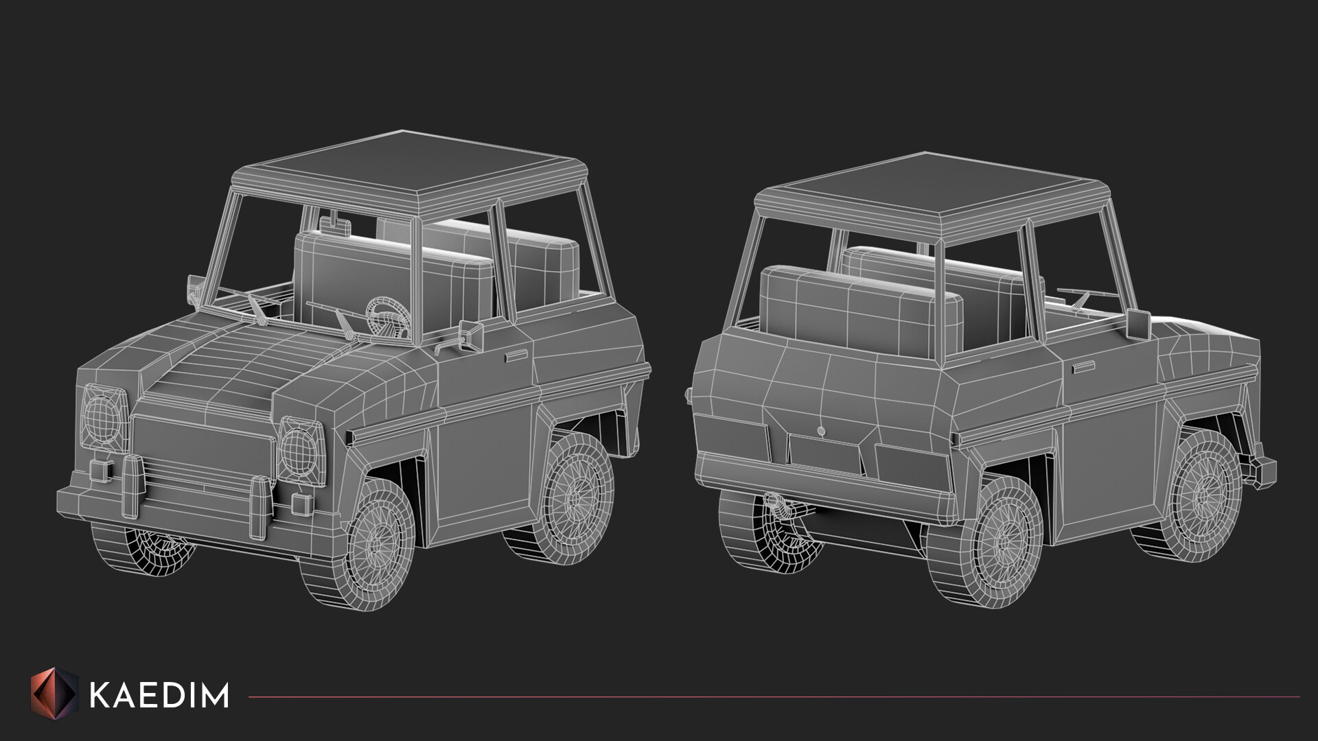 Kaedim - Hatchback | 3D Stylised Game Asset | Kaedim