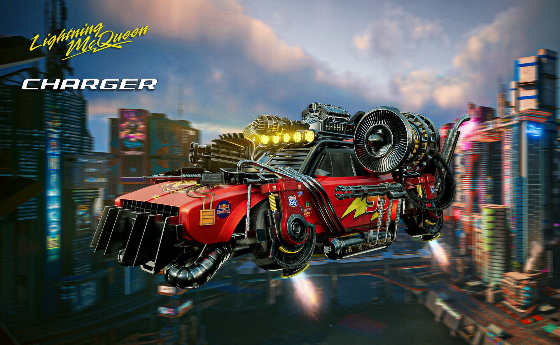 Aman Mondal - Lightning McQueen Charger SCI-Fi concept car