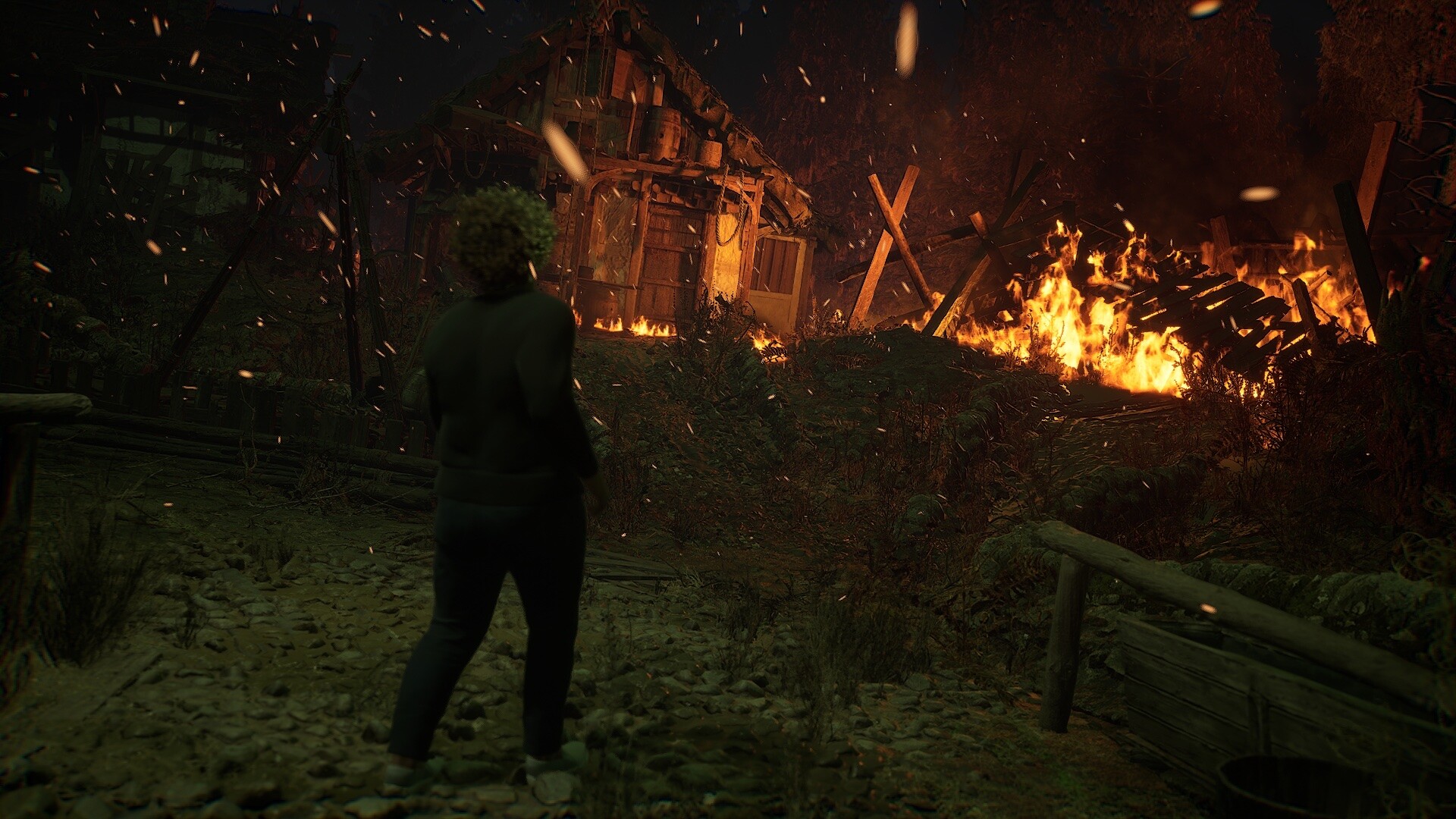 ArtStation - Night fire house