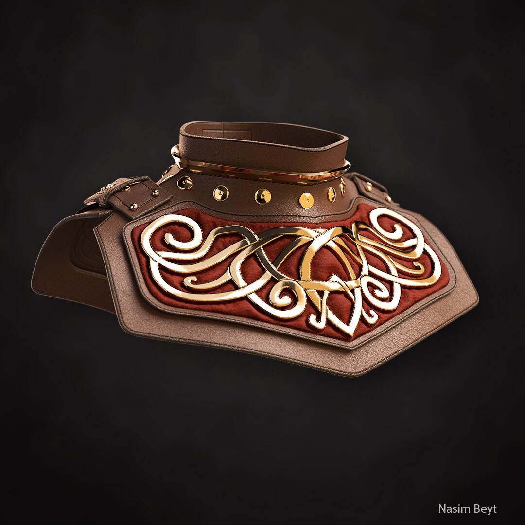 ArtStation - 5 Medieval Men's Gorget Neck Armor (VOL.01). Marvelous ...