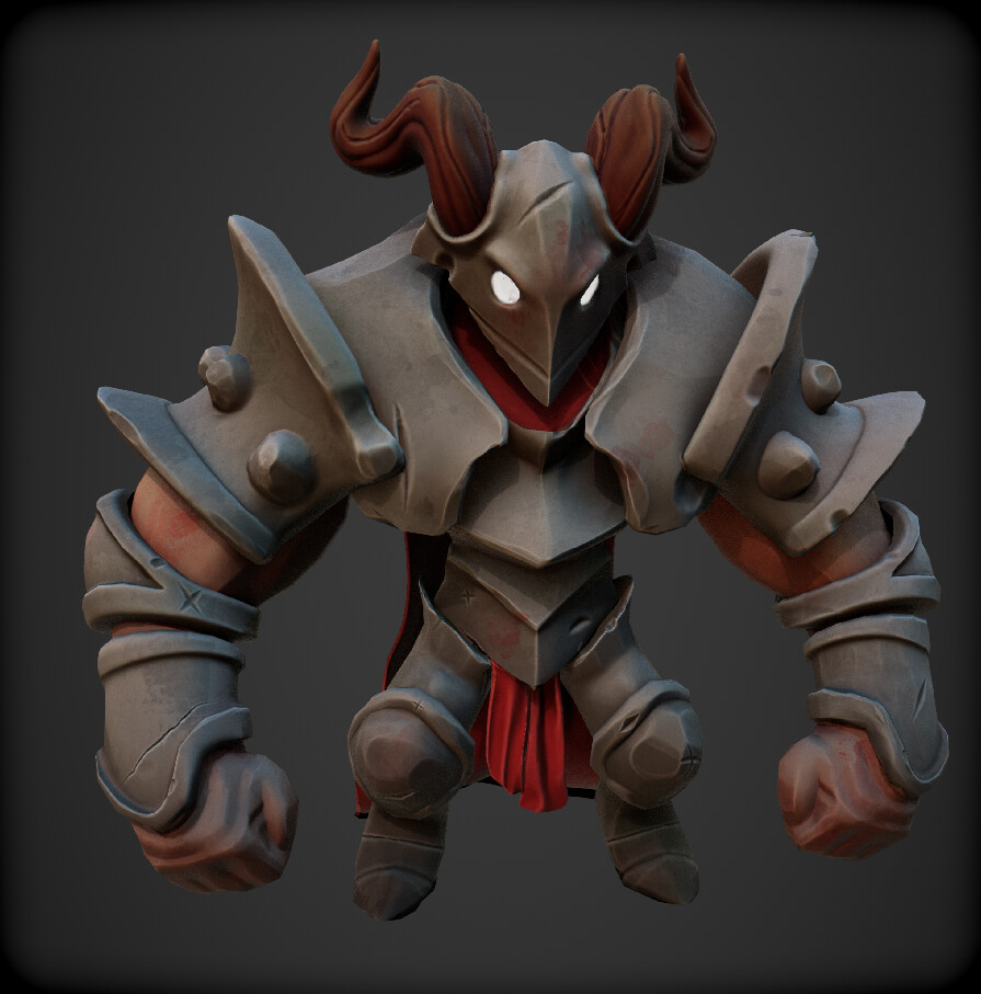 ArtStation - Stylized armored warrior