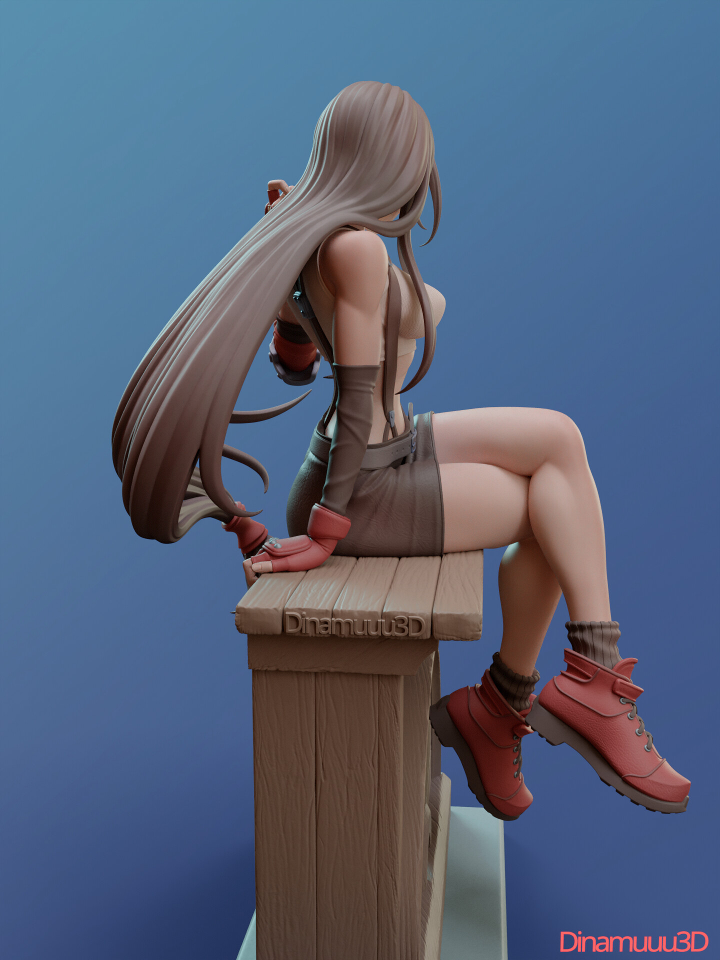 Dinamuuu 3D - Tifa Lockhart, 3D Print Model