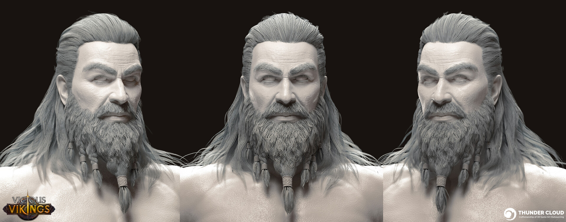 Thunder Cloud Studio - Lord - Highpoly Showcase - Vicious Viking (Realistic 3D Character)