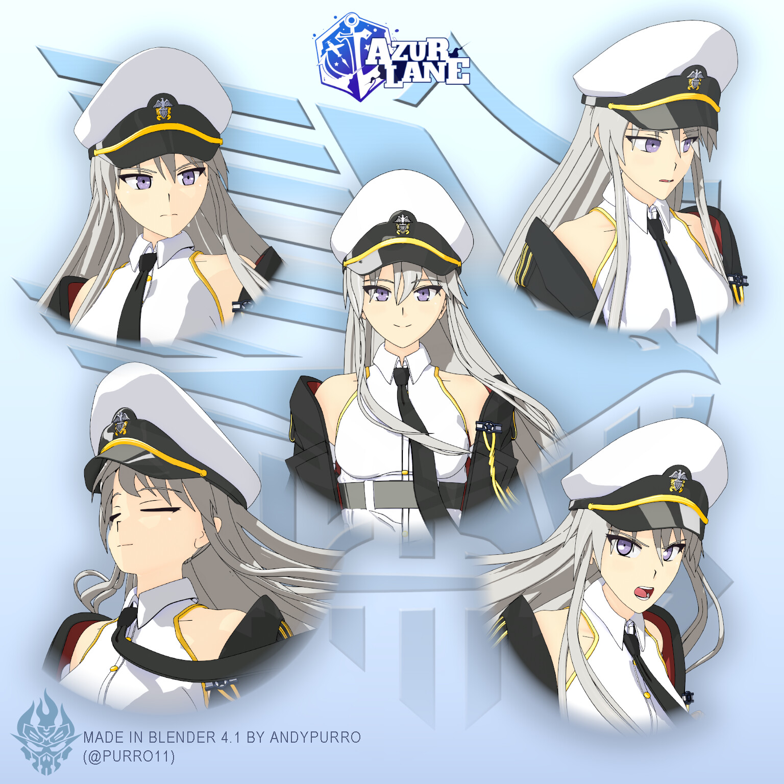 Andrew Au - Azur Lane - U.S.S Enterprise [Blender]