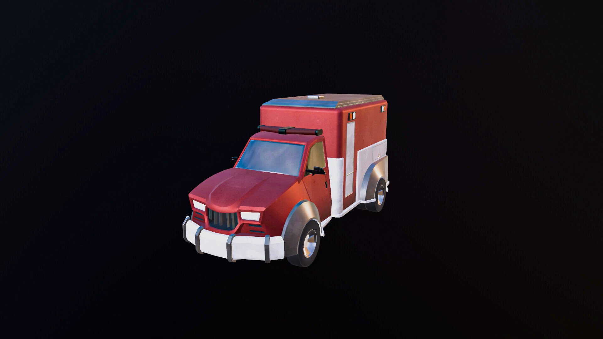 ArtStation - Stylized Ambulance