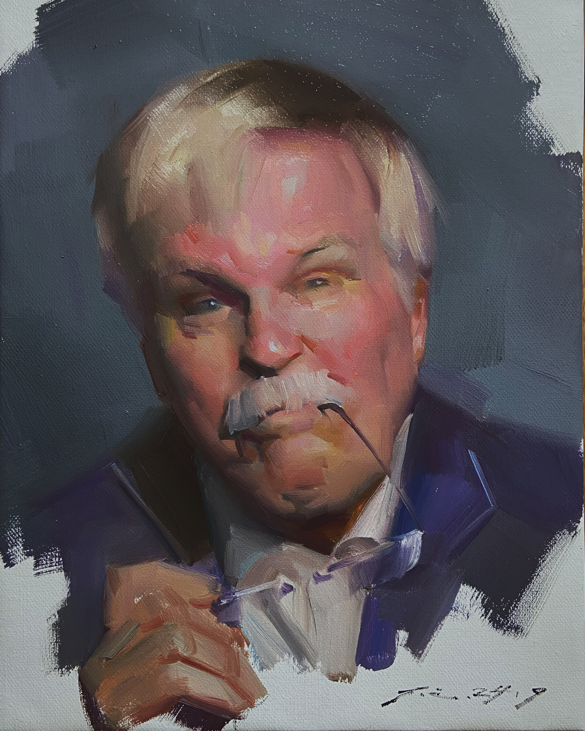 ArtStation - Male Oil portrait