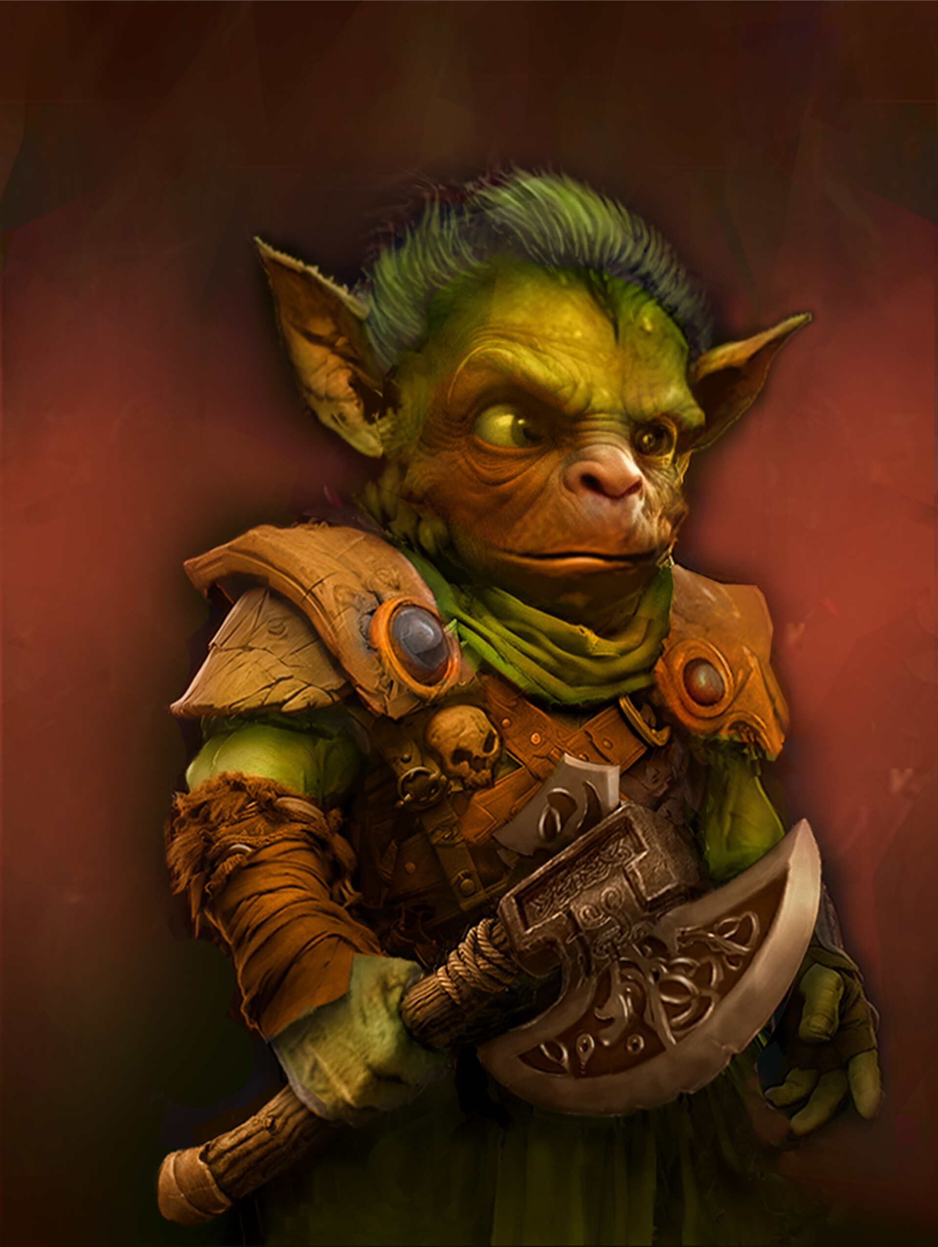 ArtStation - Goblin Barbarian