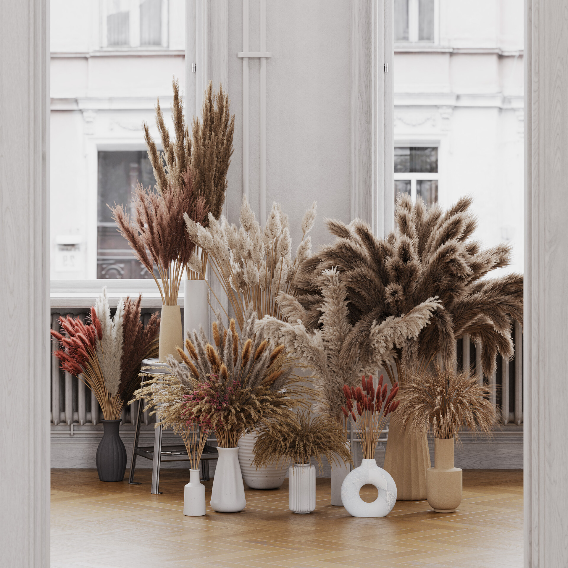 Evermotion Studio - Archmodels vol 294 - stylish bouquets and compositions of dry flowers