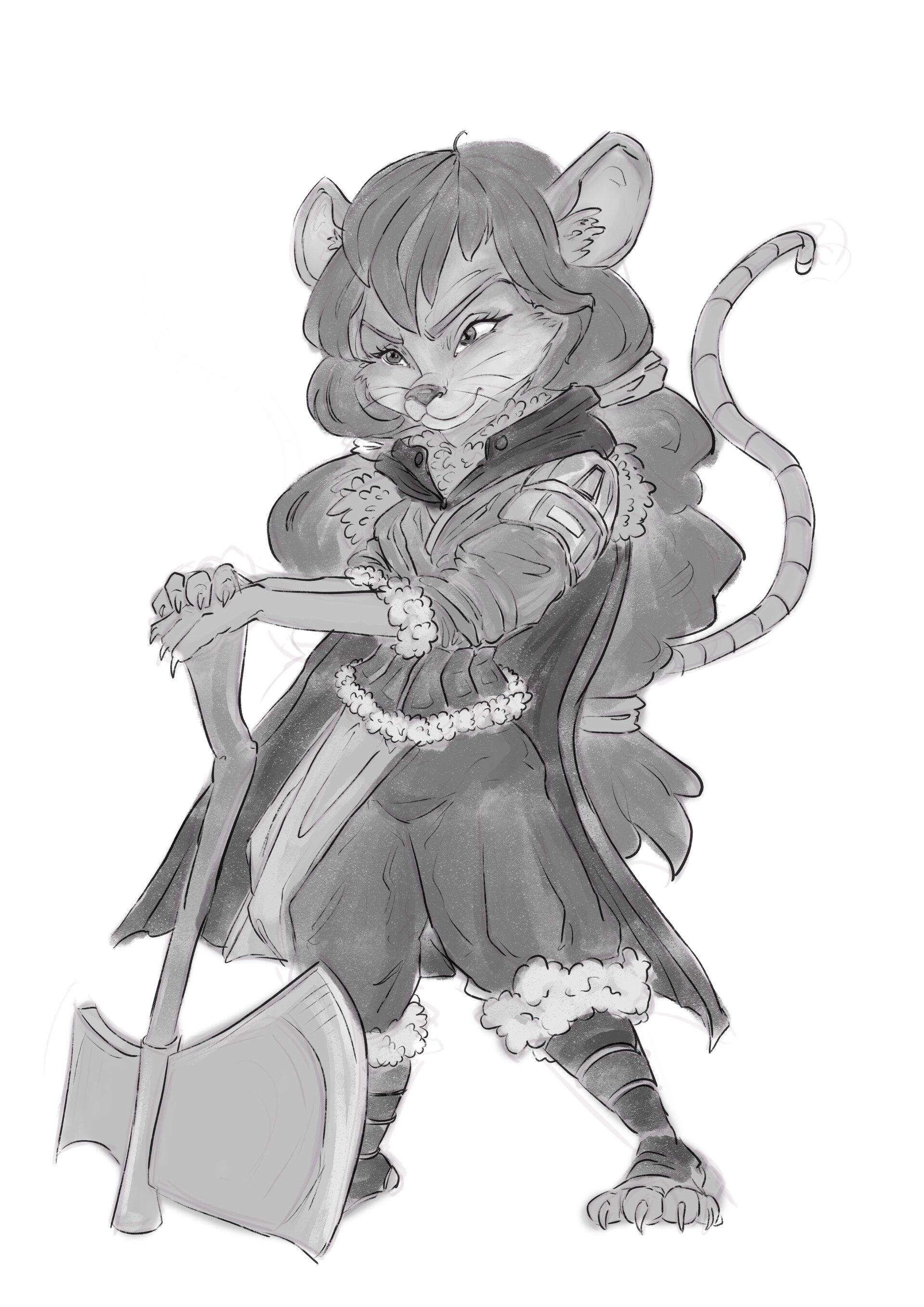 ArtStation - Rat girl Rol