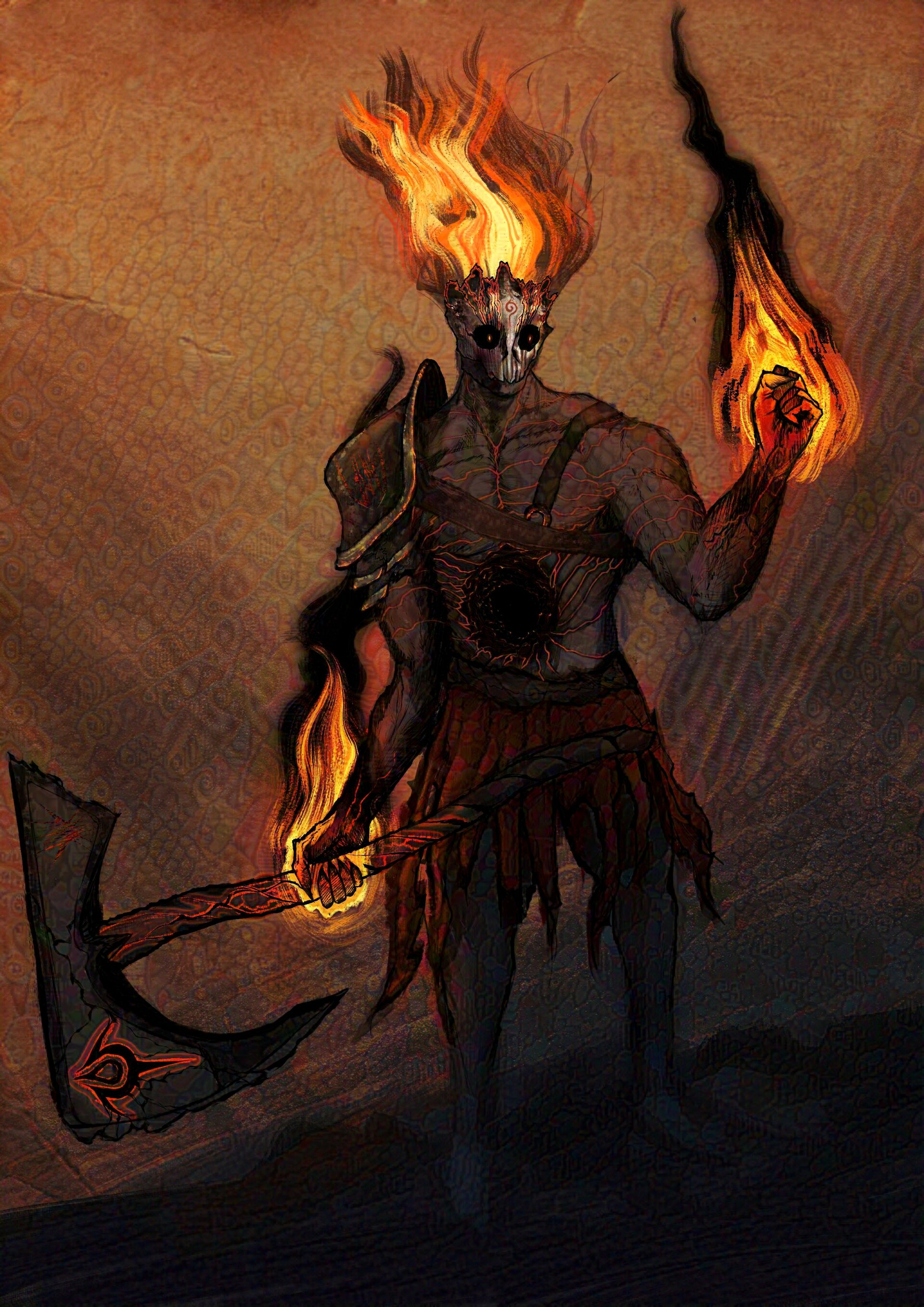 ArtStation - Brand, ancient God of fire