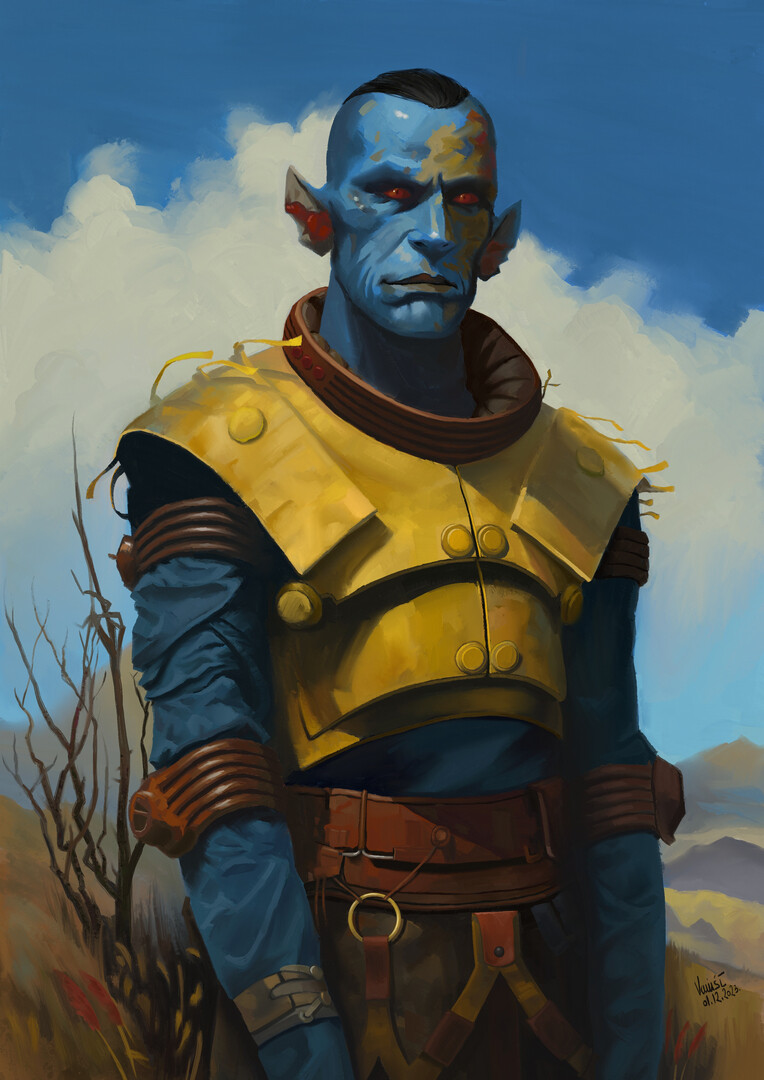 ArtStation - Blue alien