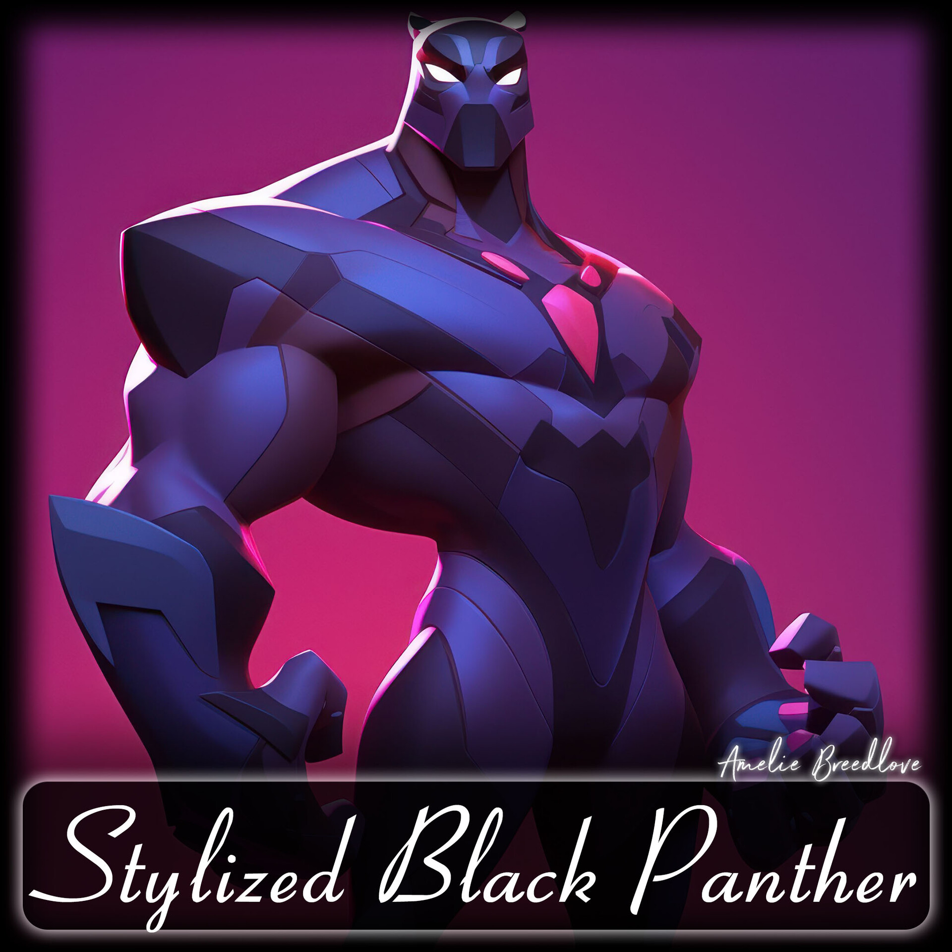 ArtStation - 200 Stylized Black Panther Reference Pack | 4K | v.26