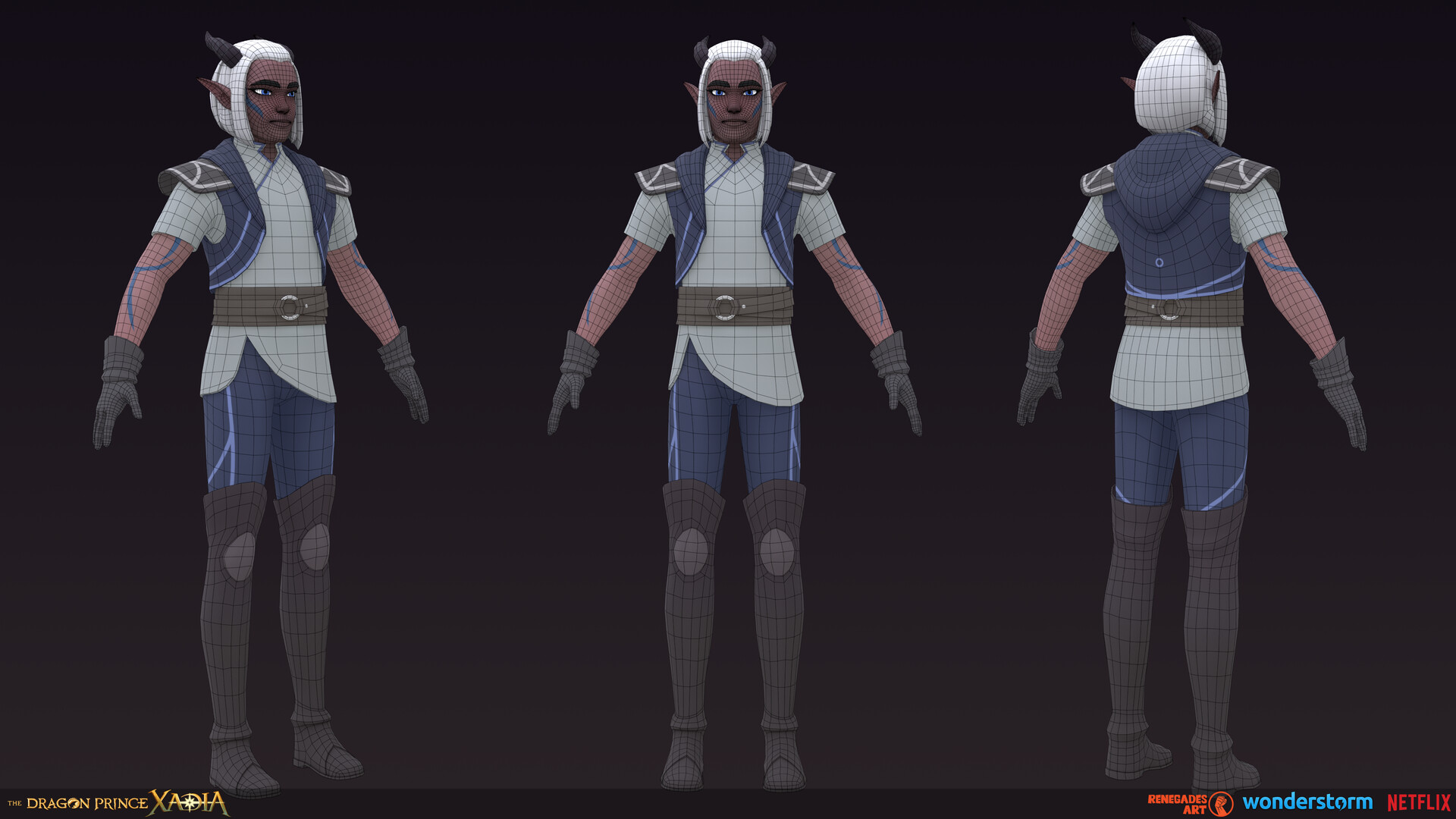 Renegades Art - The Dragon Prince: Xadia - NPC: Moonshadow Elf: Rangers