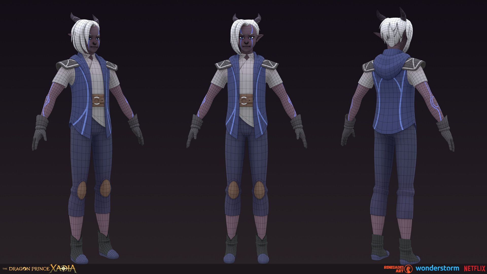 Renegades Art - The Dragon Prince: Xadia - NPC: Moonshadow Elf: Rangers