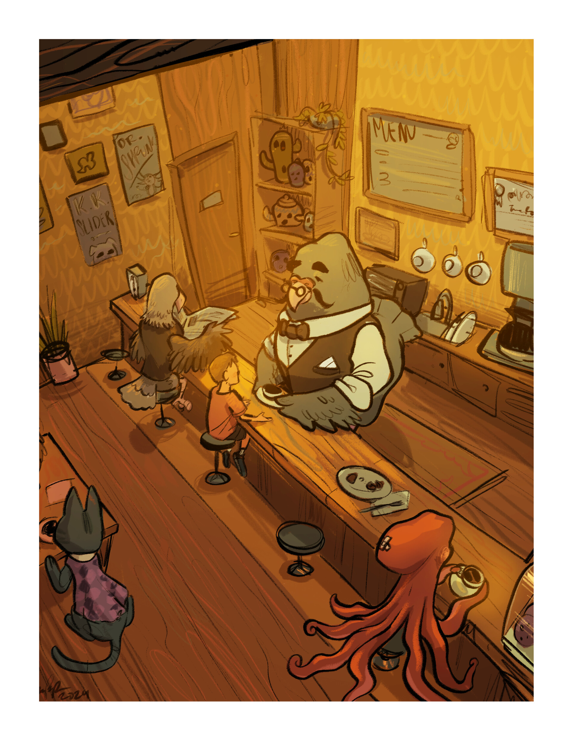 ArtStation - The Roost - Animal Crossing Artwork