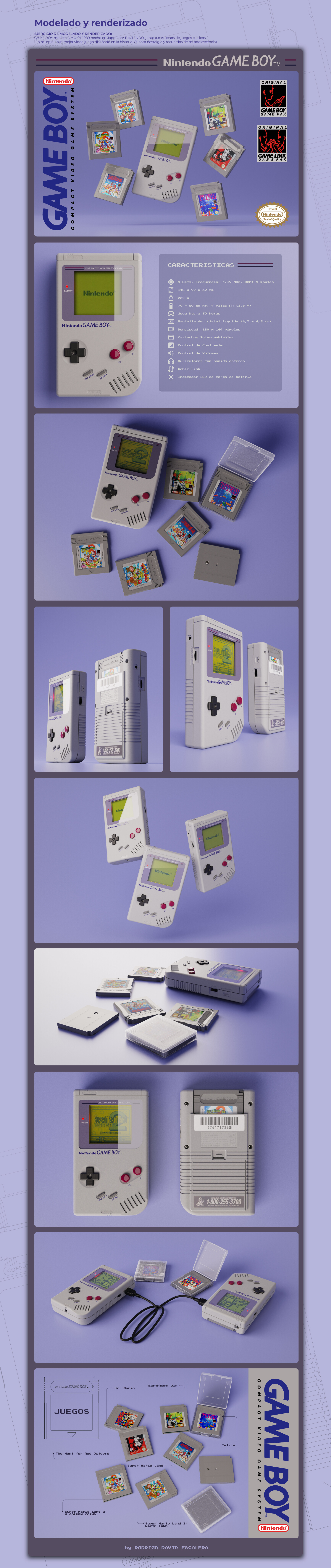 ArtStation - GAME BOY: modeling 3D & rendering