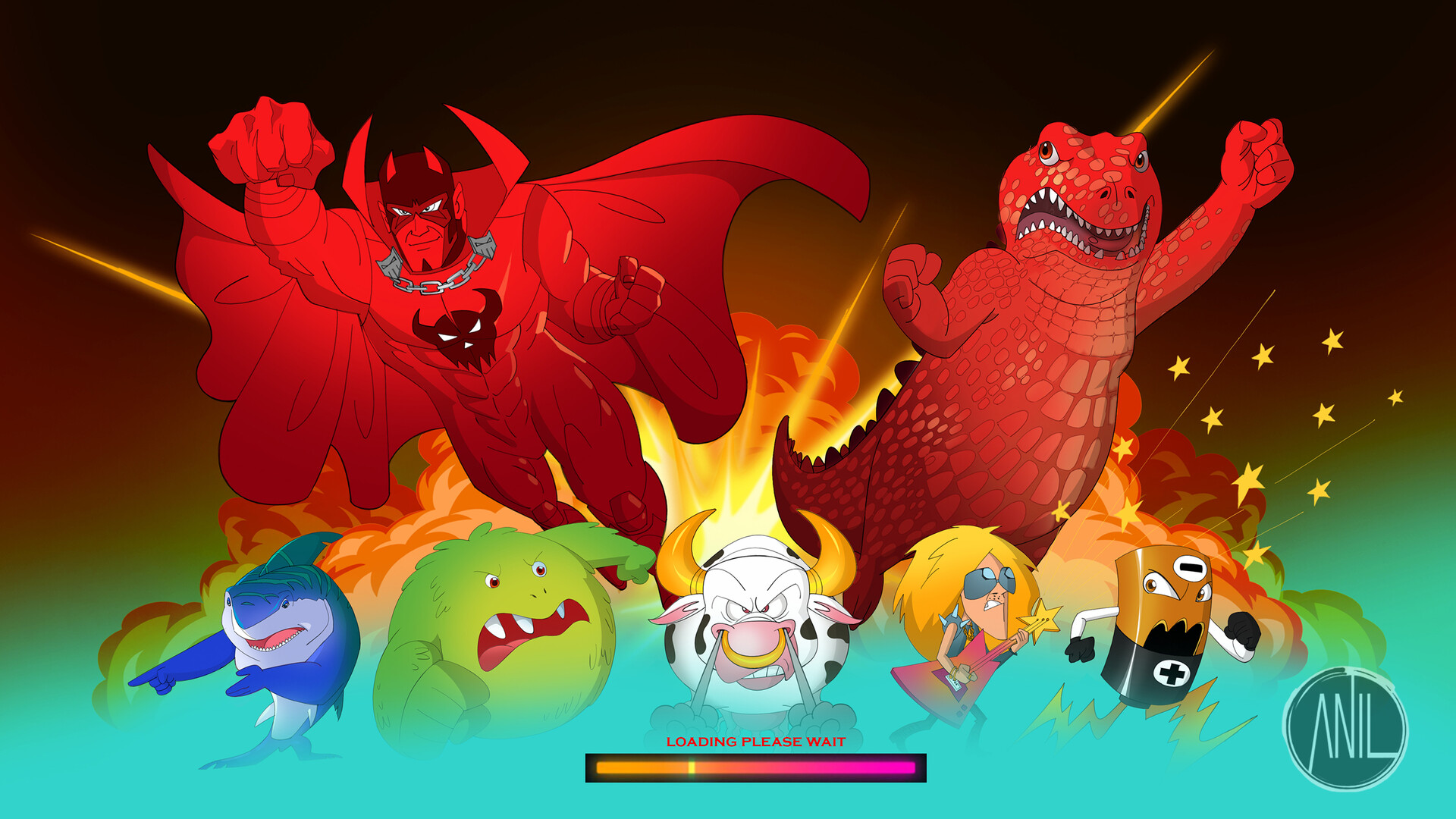 ArtStation - Splash screen design