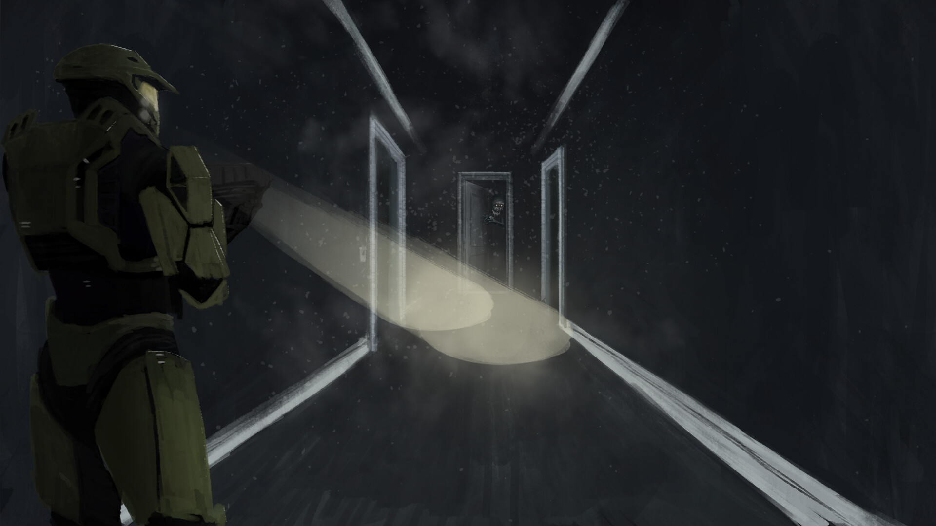 ArtStation - Master Chief V Boogeyman