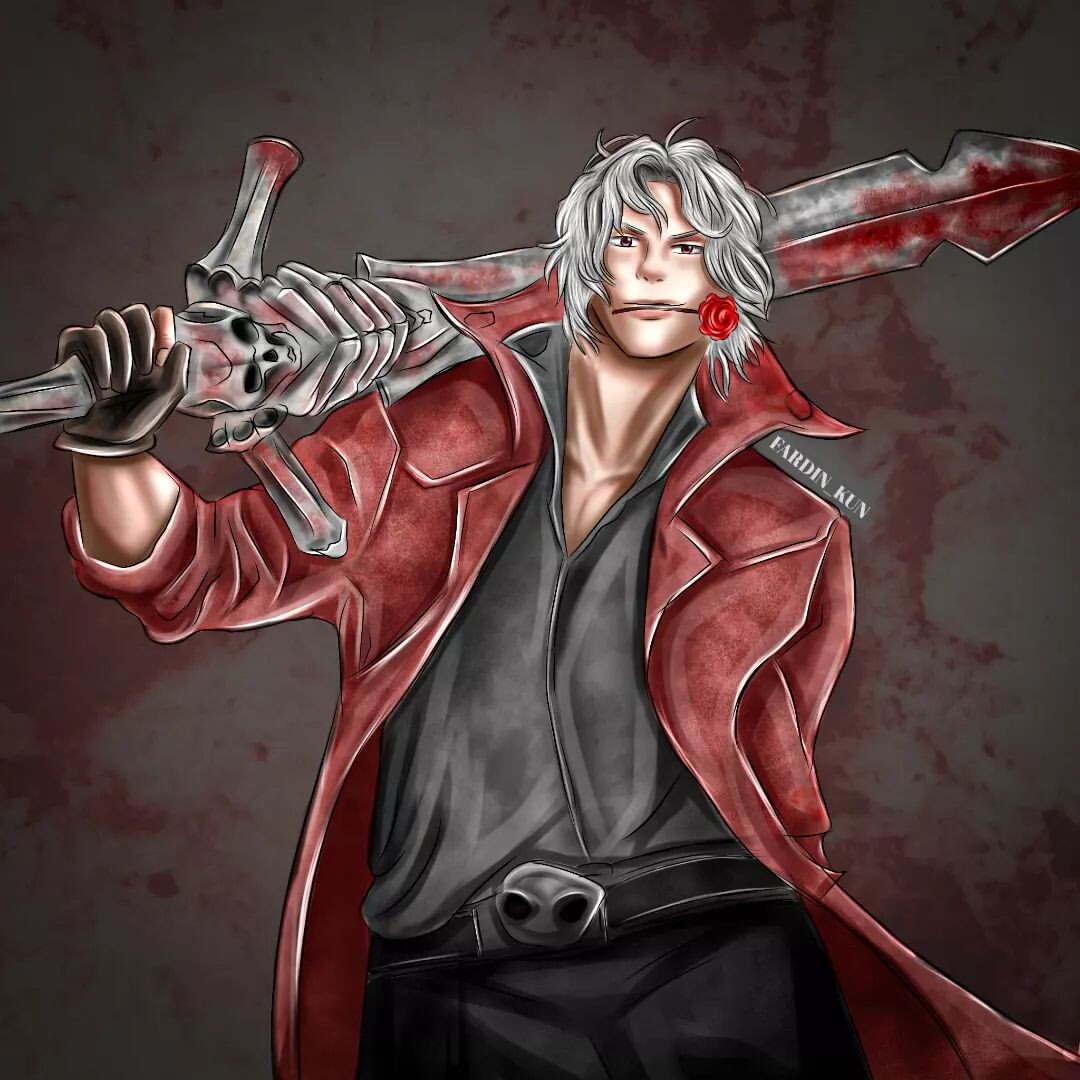 ArtStation - Tony Redgrave ( Dante) digital Fanart by fardin samwich