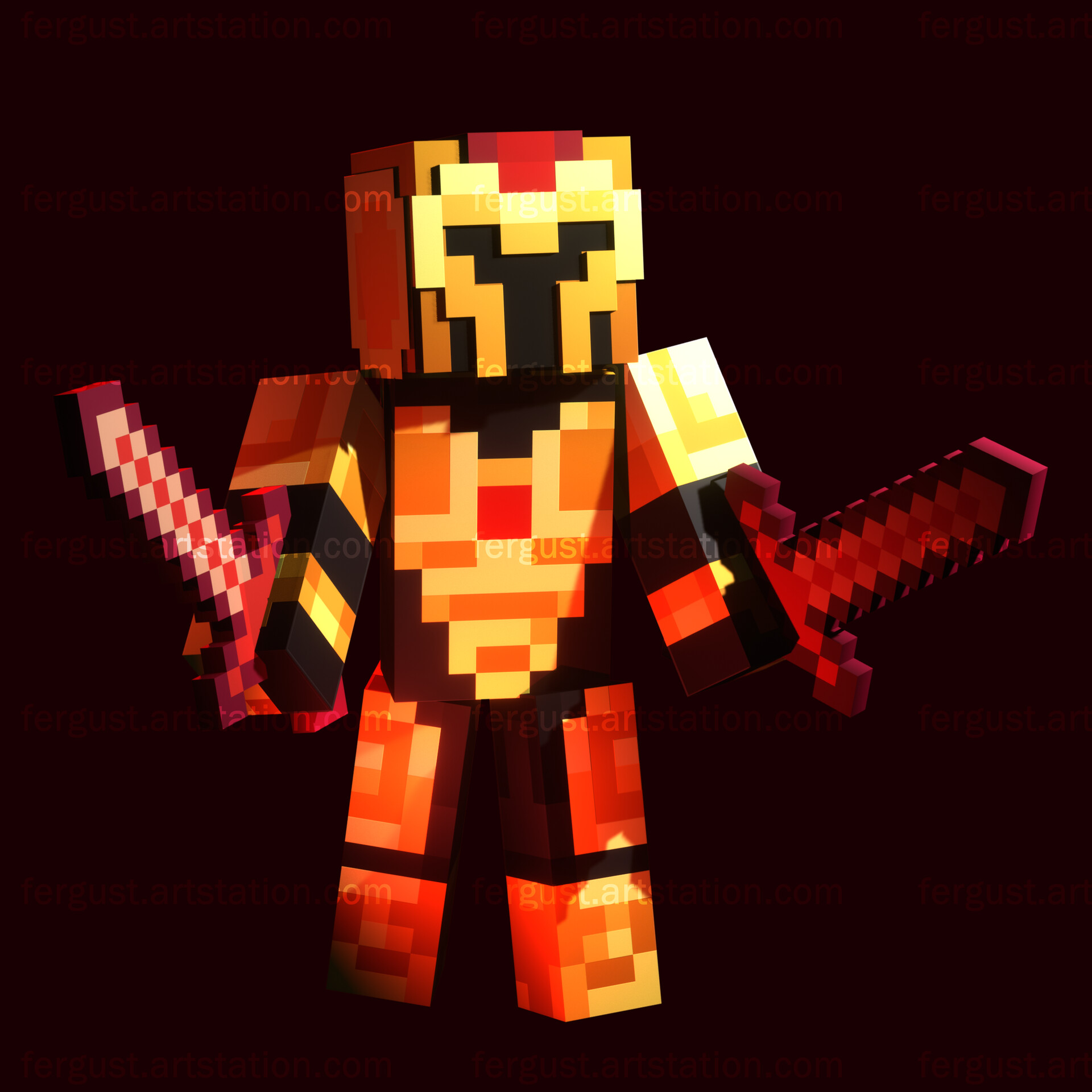 ArtStation - Minecraft Character Renders