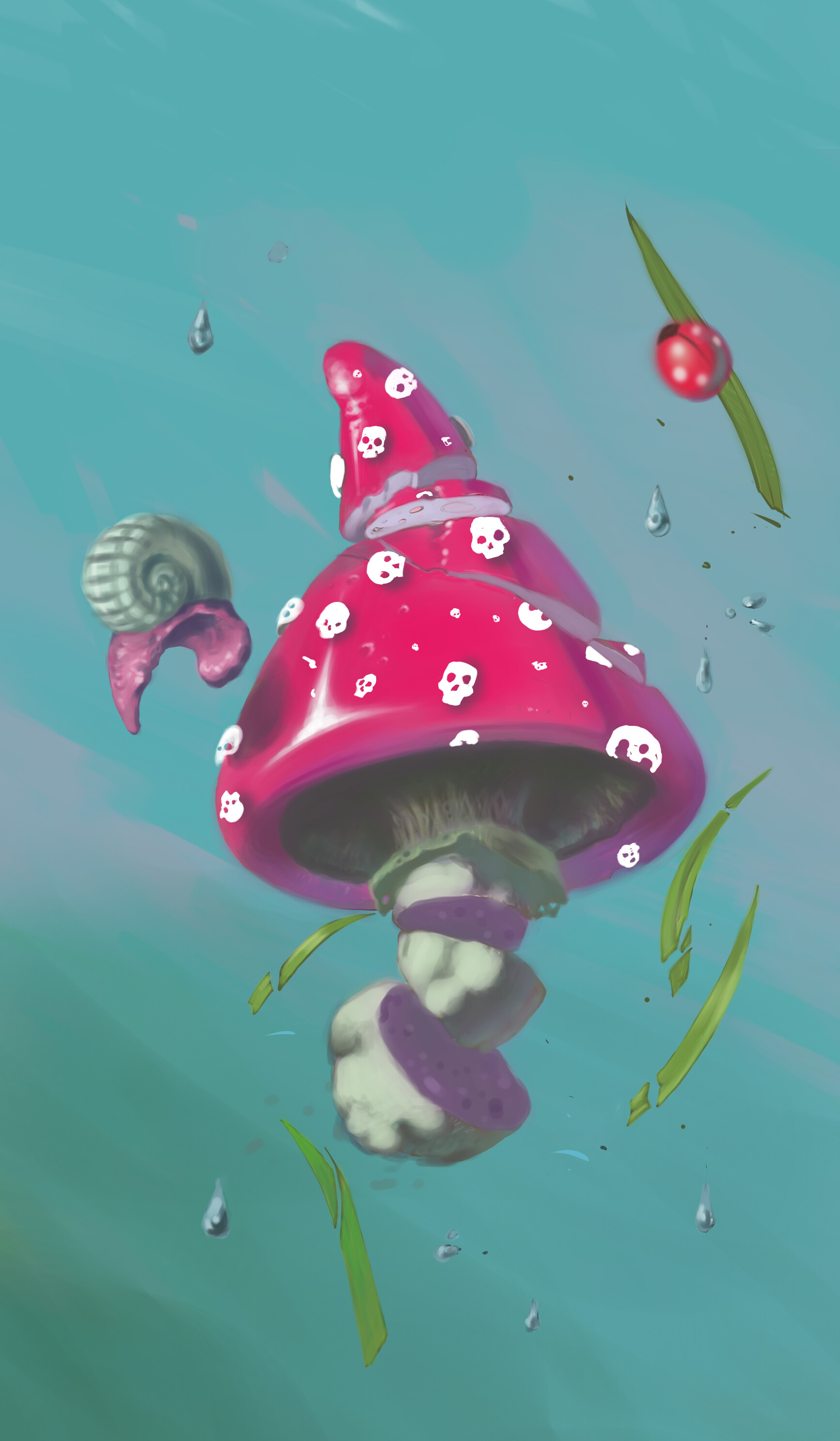 ArtStation - Flying toadstool