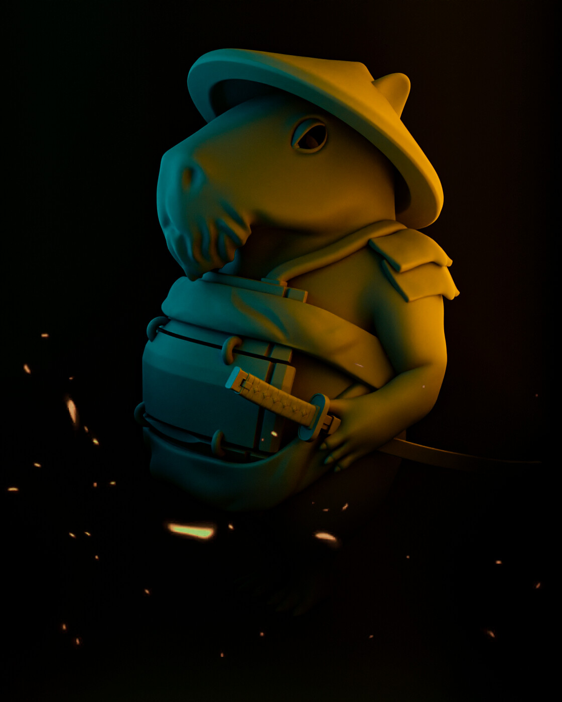 ArtStation - Capybara Samurai