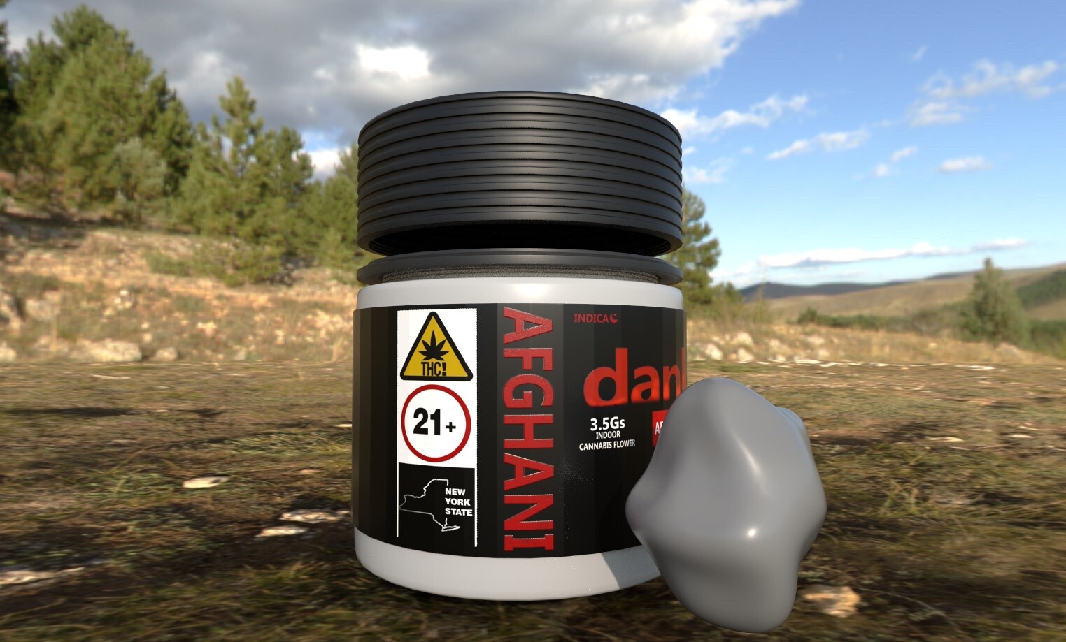 ArtStation - DANK BRAND dispensary project.