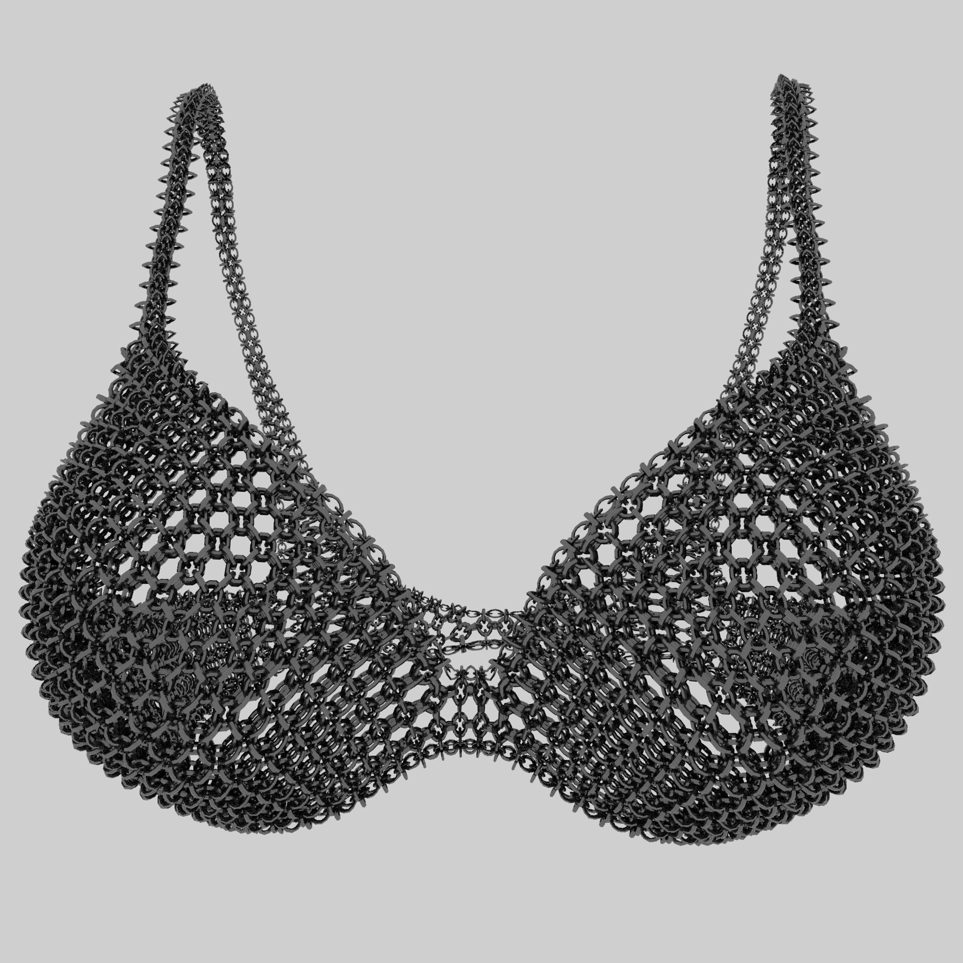 ArtStation - Intricate Chainmail Bra 3D Render