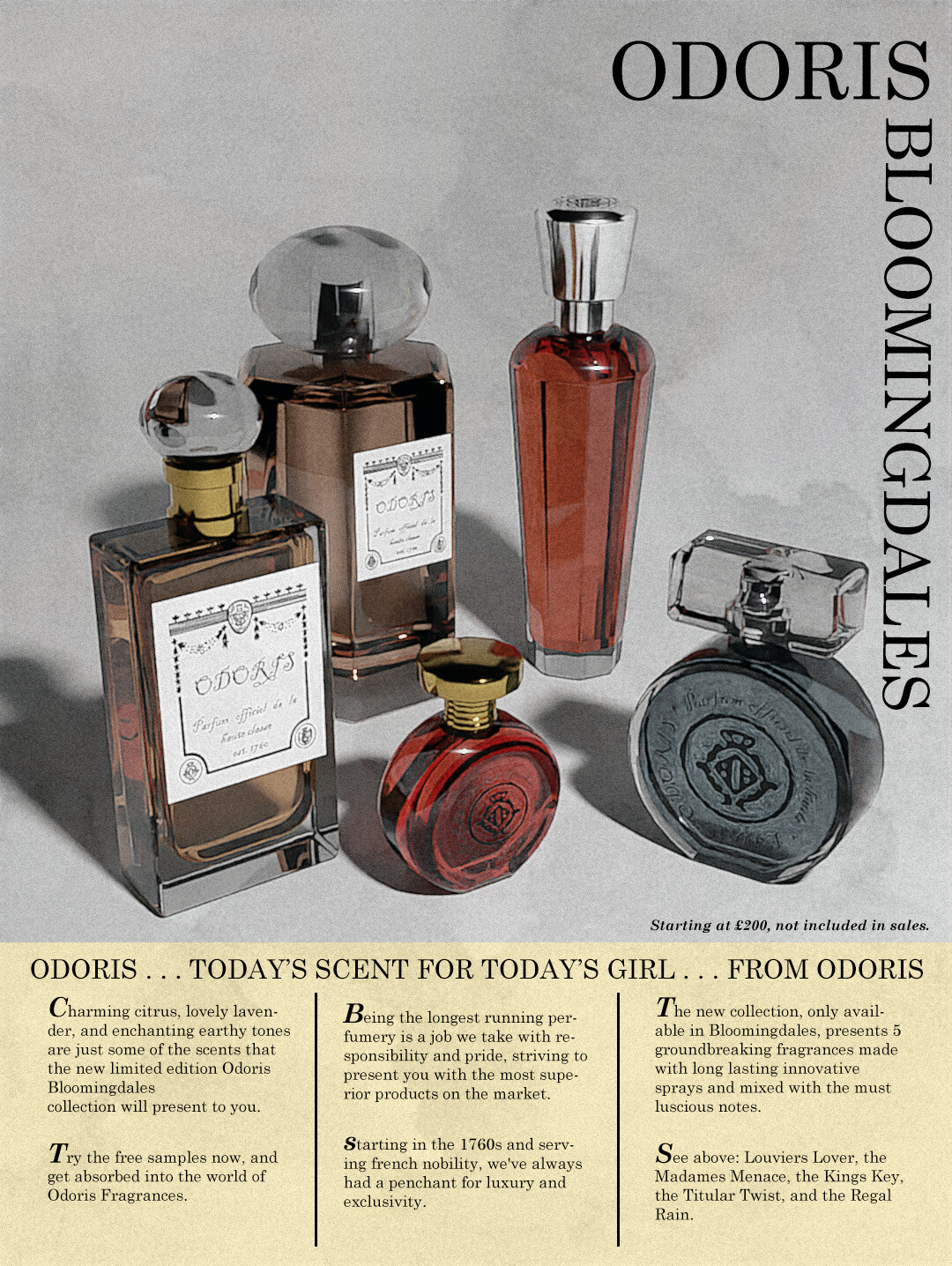 ArtStation - Vintage Perfume Ad - Odoris