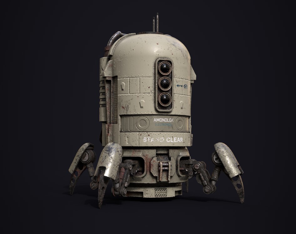 Jakob Sweeney - SpiderBot - Texturing