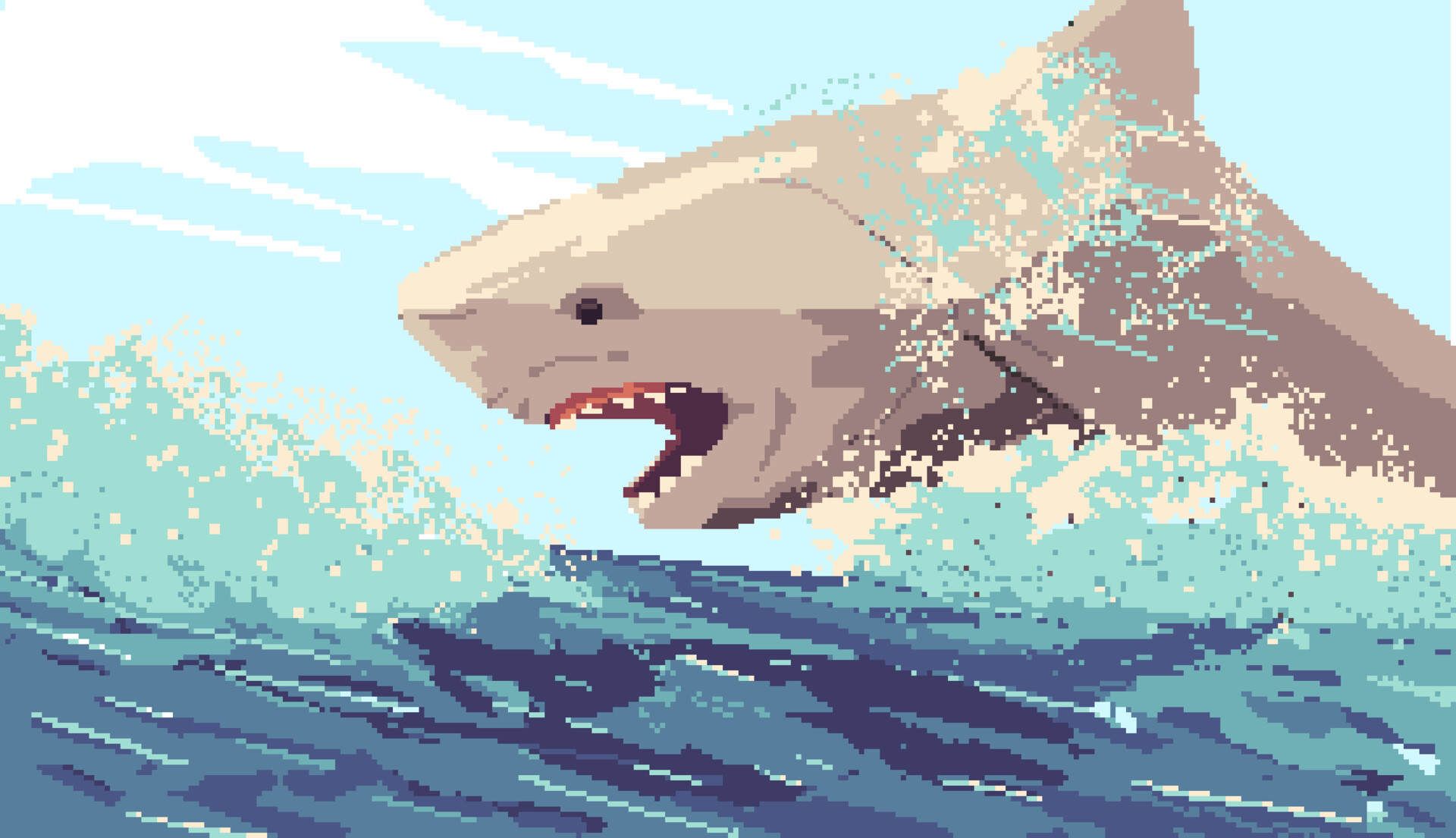 ArtStation - Pixel Shark
