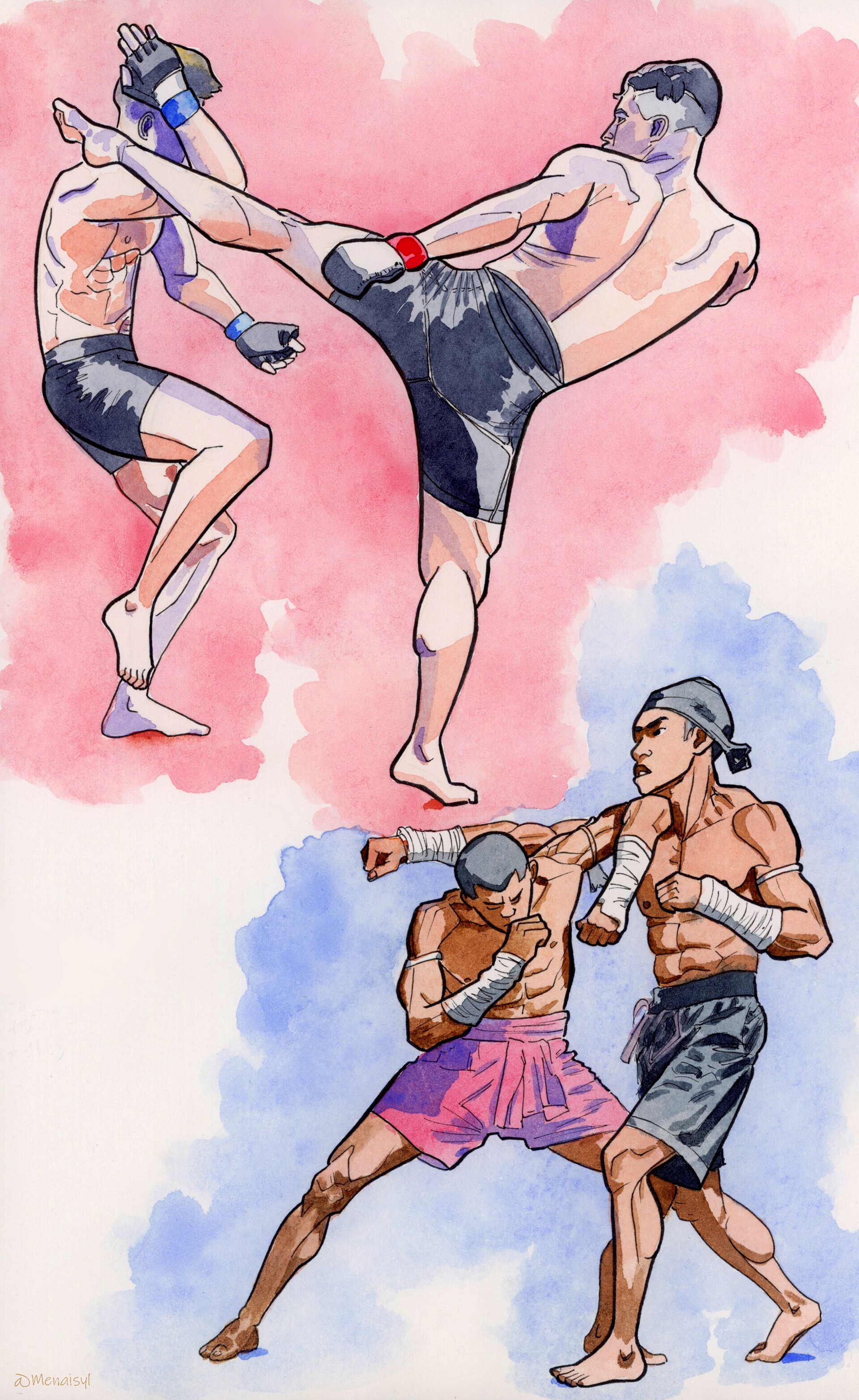 ArtStation - Knock Out [Inktober52 24]