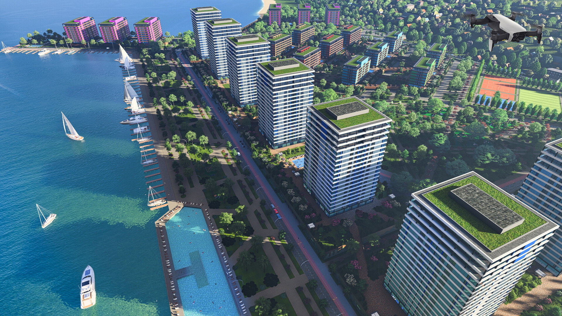 ArtStation - Residential complex "PORT-CITY" (first stage)