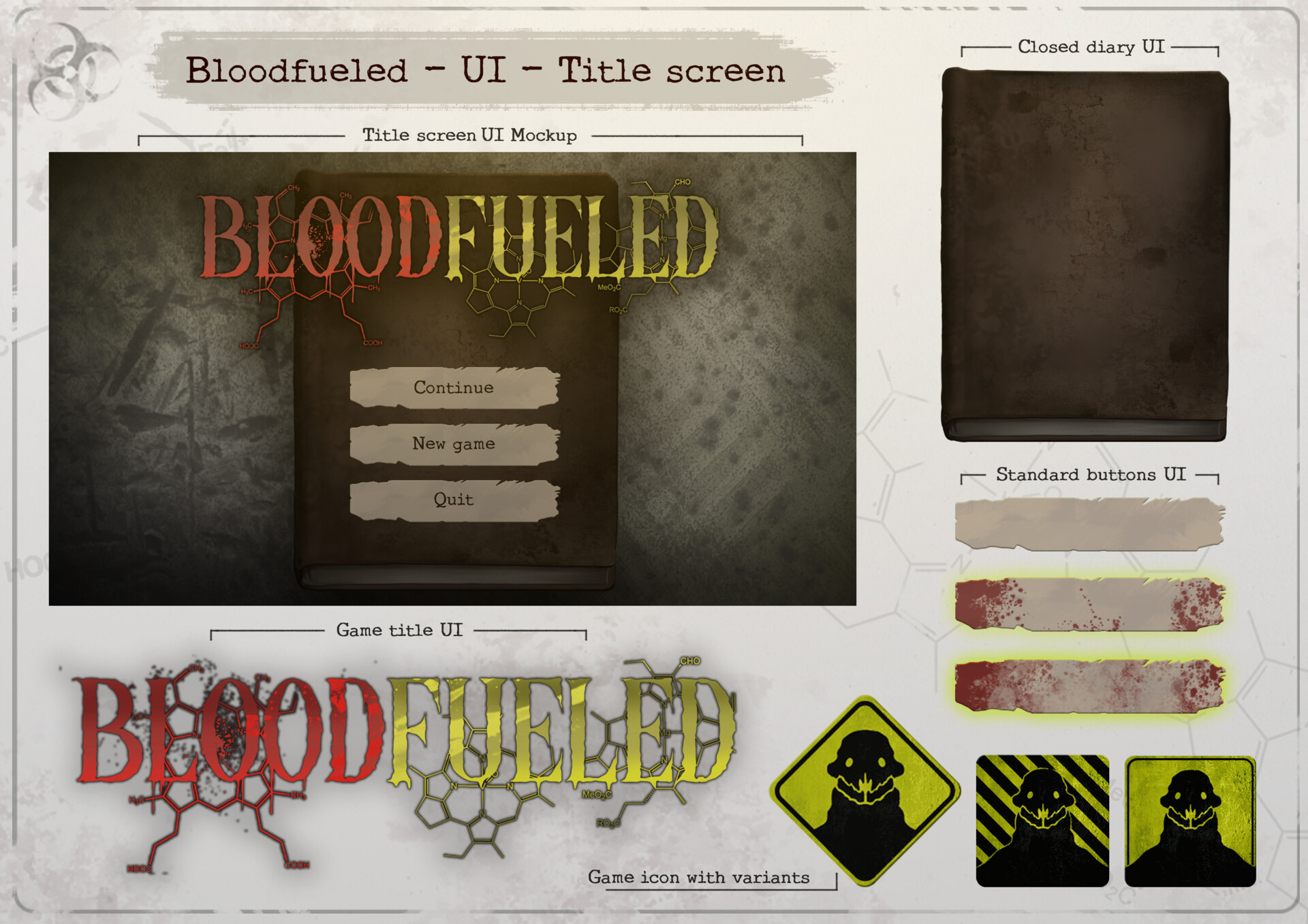 ArtStation - Bloodfueled - UI Concept art