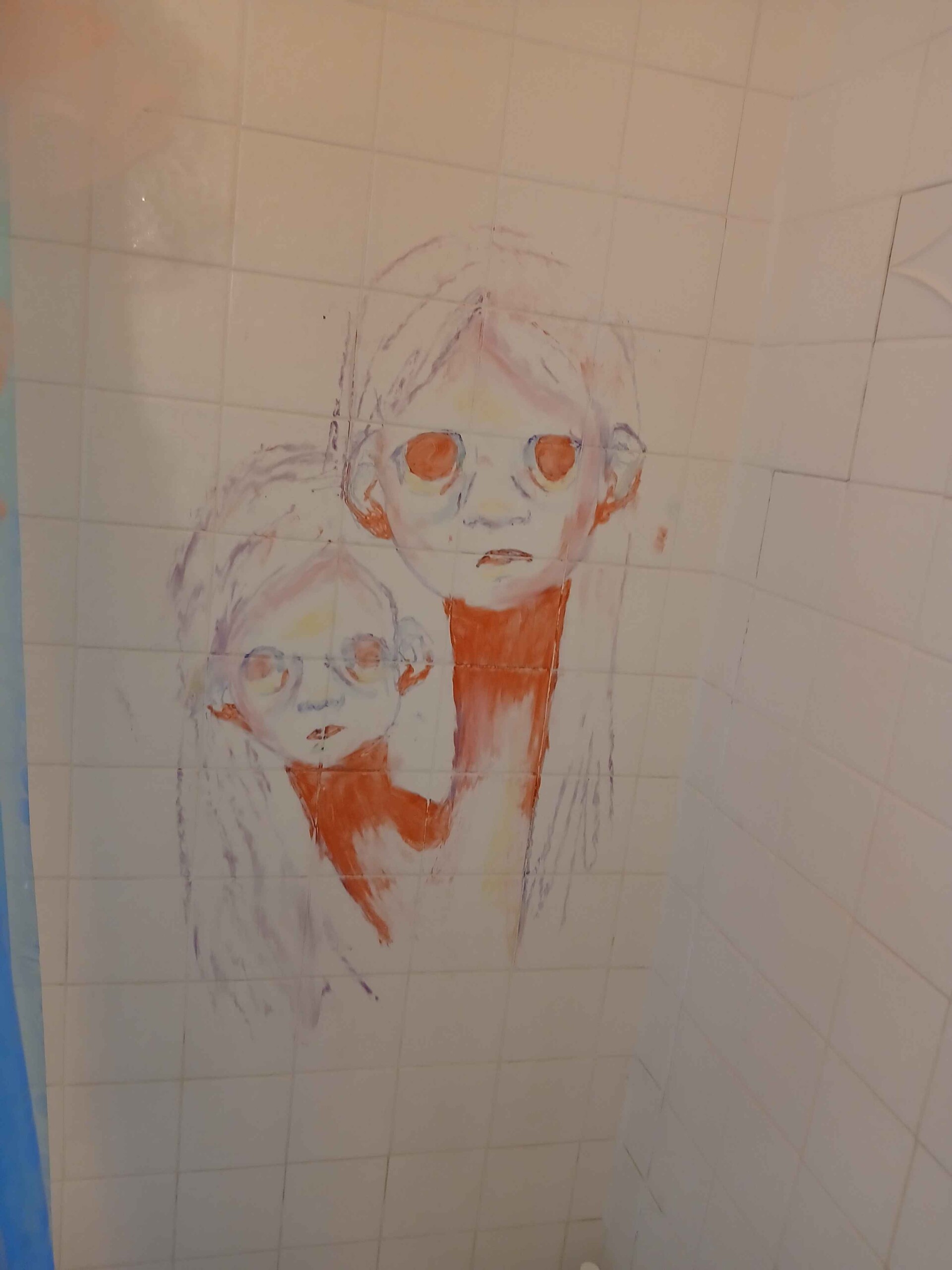 ArtStation - Drawings on the shower wall