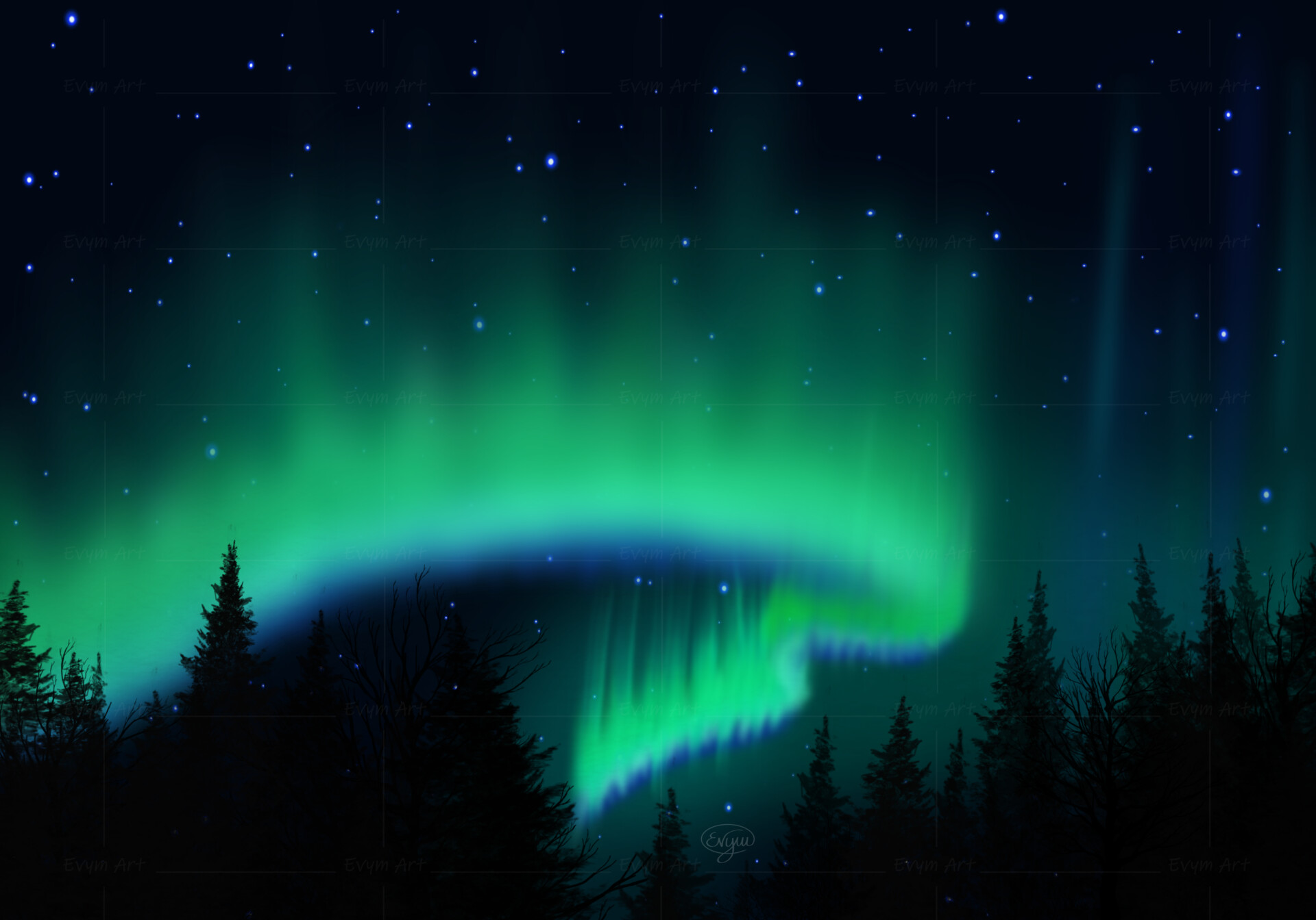ArtStation - Northern Lights _ Aurora Borealis